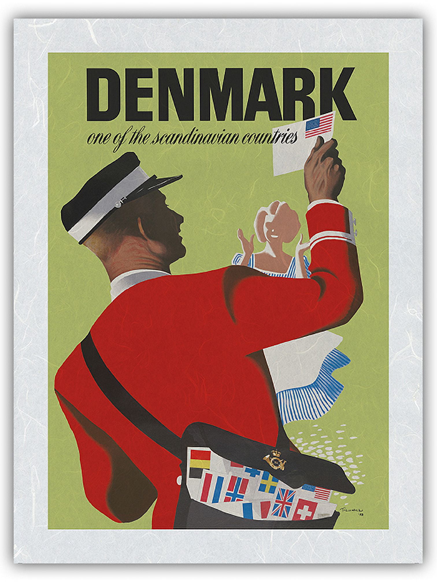 Denmark - One of the Scandinavian Countries - Danish Postman - Vintage ...