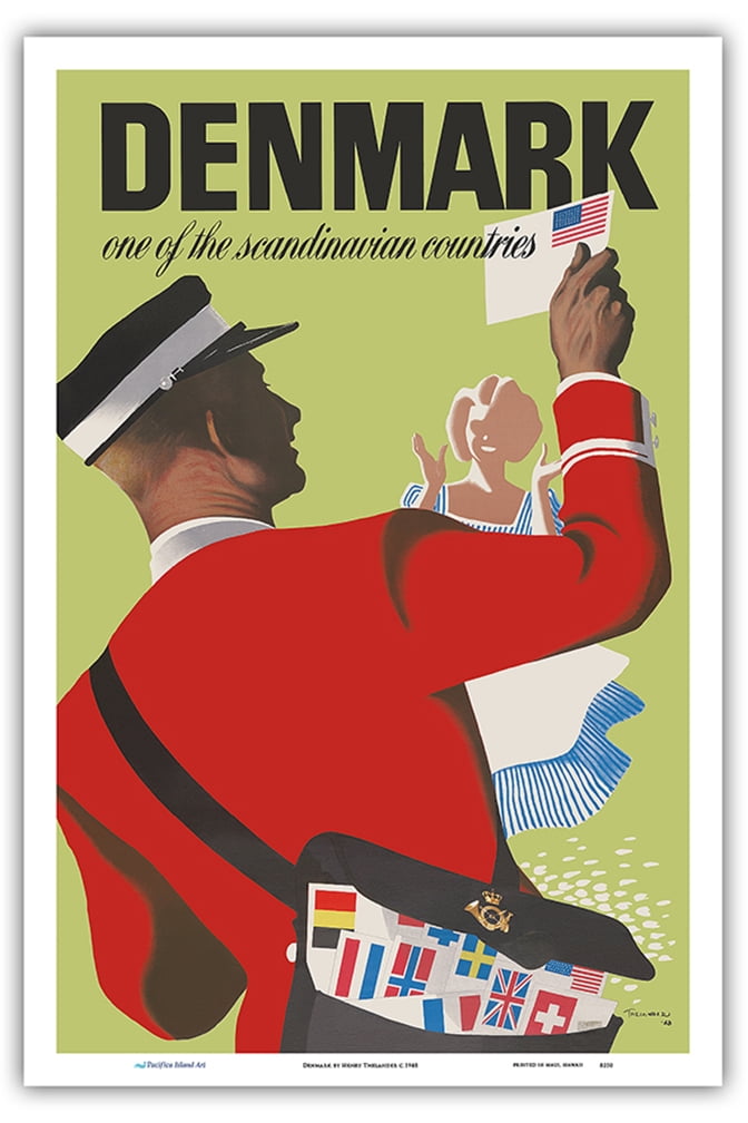 Denmark - One of the Scandinavian Countries - Danish Postman - Vintage ...