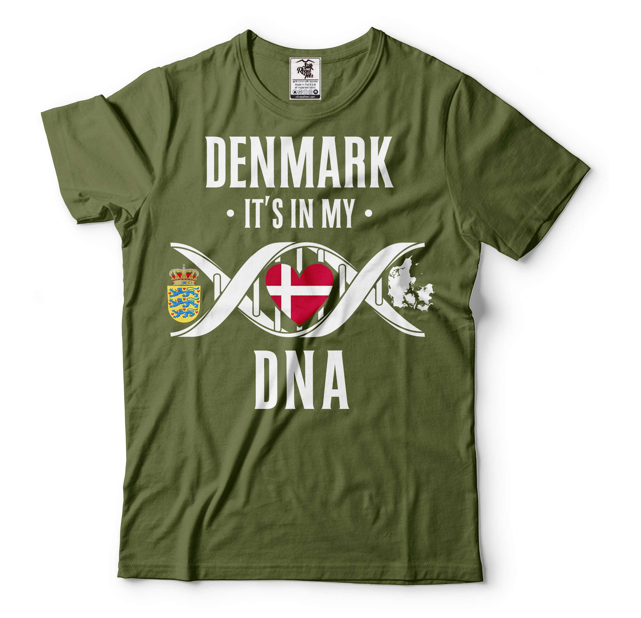 Denmark Patriotic Shirt Denmark National Flag Tee Shirt Denmark Gifts ...