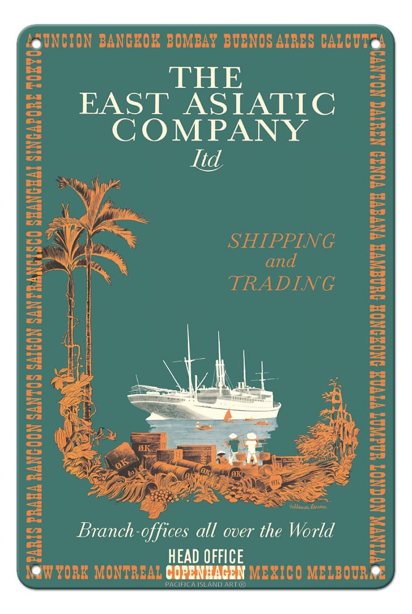 Denmark - Shipping and Trading Cruise Line - East Asiatic Company (EAC ...