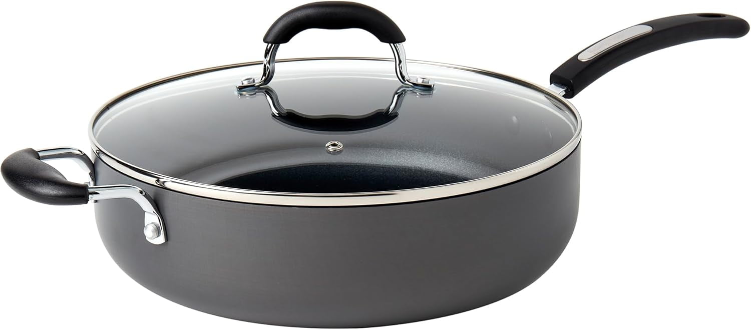 Denmark Tools For Cooks 6-Quart Nonstick Hard-Anodized Aluminum Jumbo ...