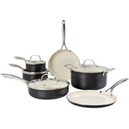 Denmark Monaco Non-Stick Stainless Steel 10-Piece Cookware Set Grey ...