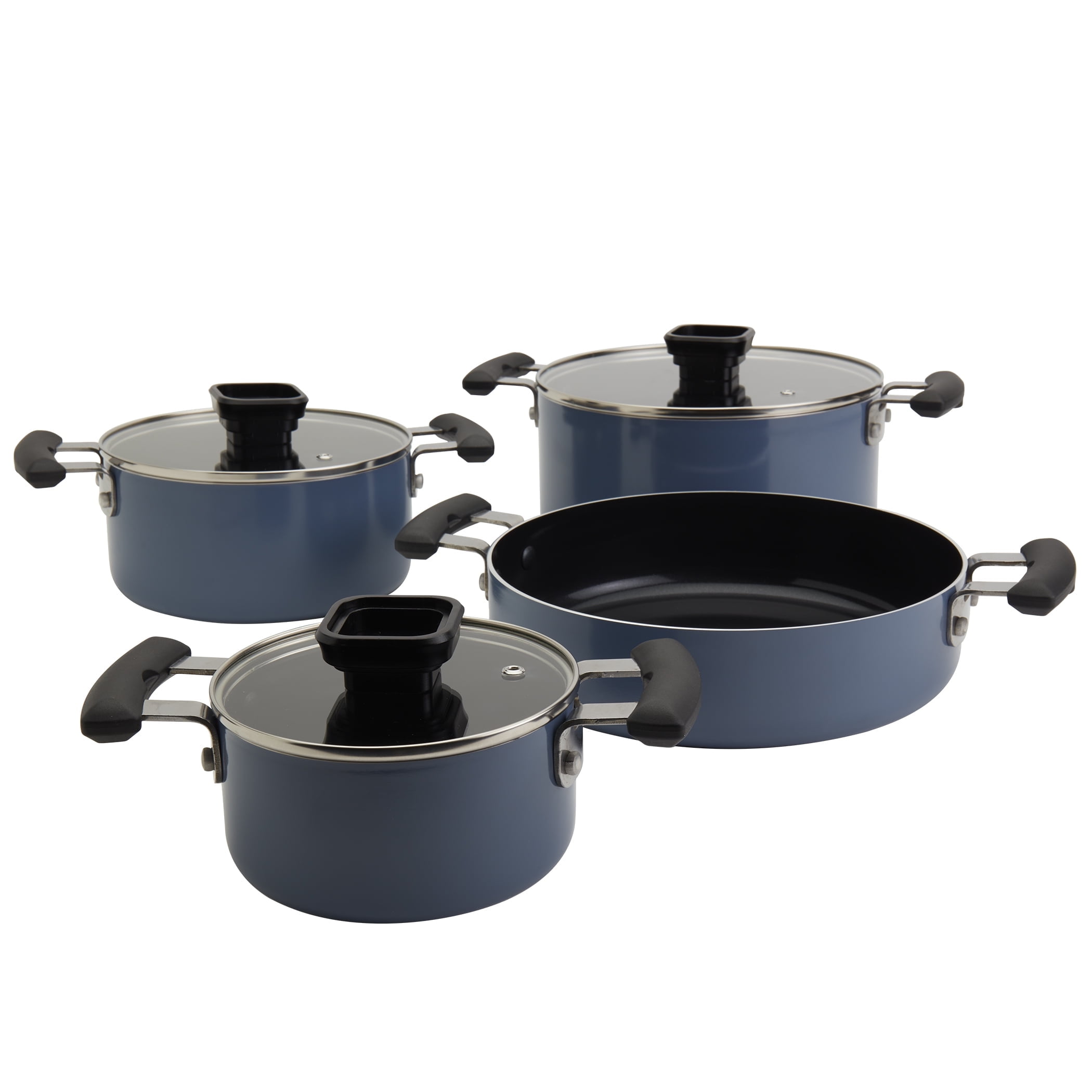 Denmark Tools for Cooks 7 Piece Ceramic Nonstick Aluminum Nesting ...
