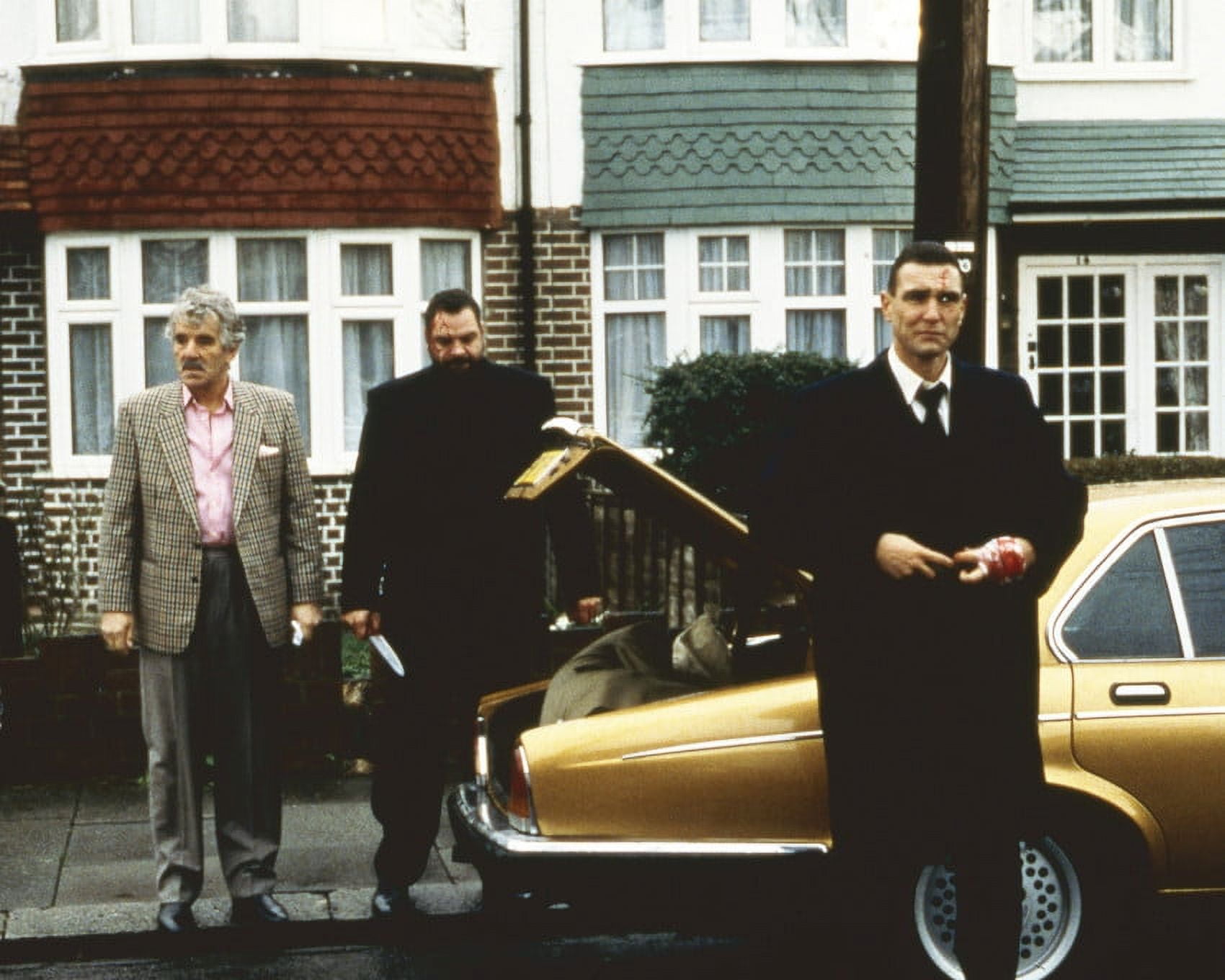 Dennis Farina And Vinnie Jones In Snatch With His Jaguar 24X36 Classic ...