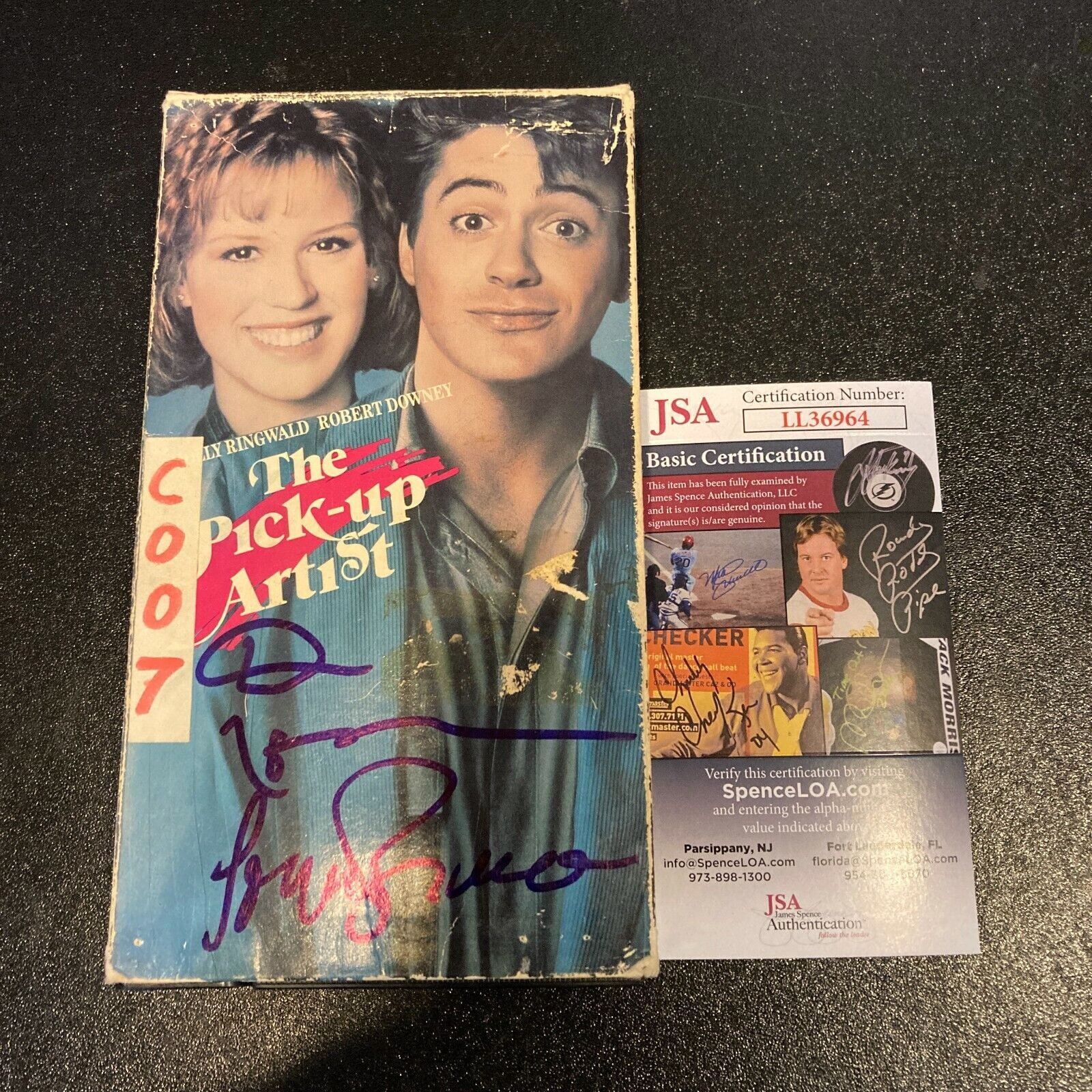Dennis Hopper Lorraine Bracco Signed The Pickup Artist VHS Movie With ...