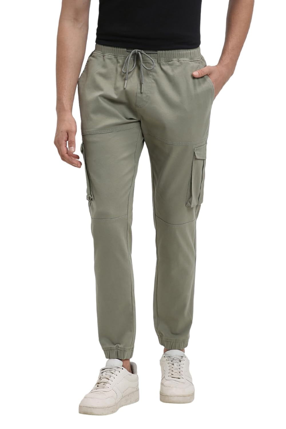 Dennis Lingo Men'S Cotton Sage Green Sage Green Solid Slim Fit Full ...