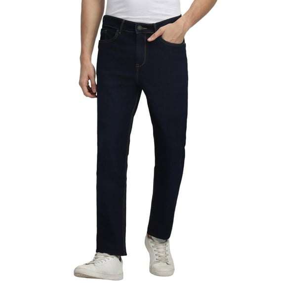 Dennis Lingo Men'S Full Length Cotton Poly Stretch Washed Straight Fit ...