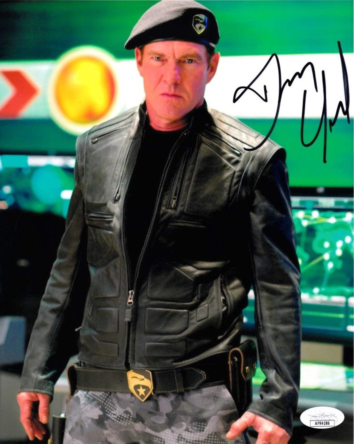 Dennis Quaid autographed G.I. Joe Rise of Cobra 8x10 movie photo JSA ...