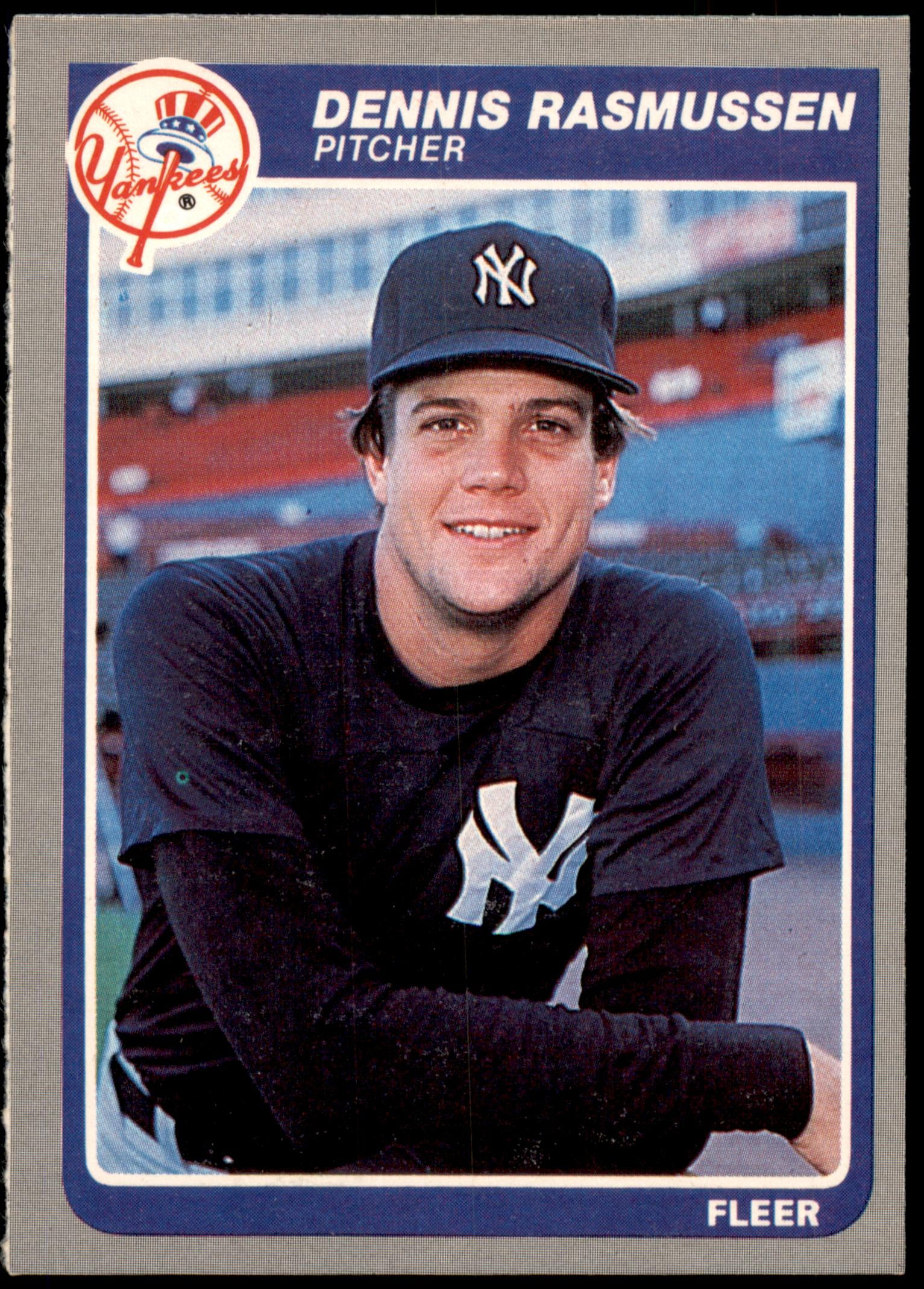 Dennis Rasmussen #141 1985 Fleer - Walmart.com