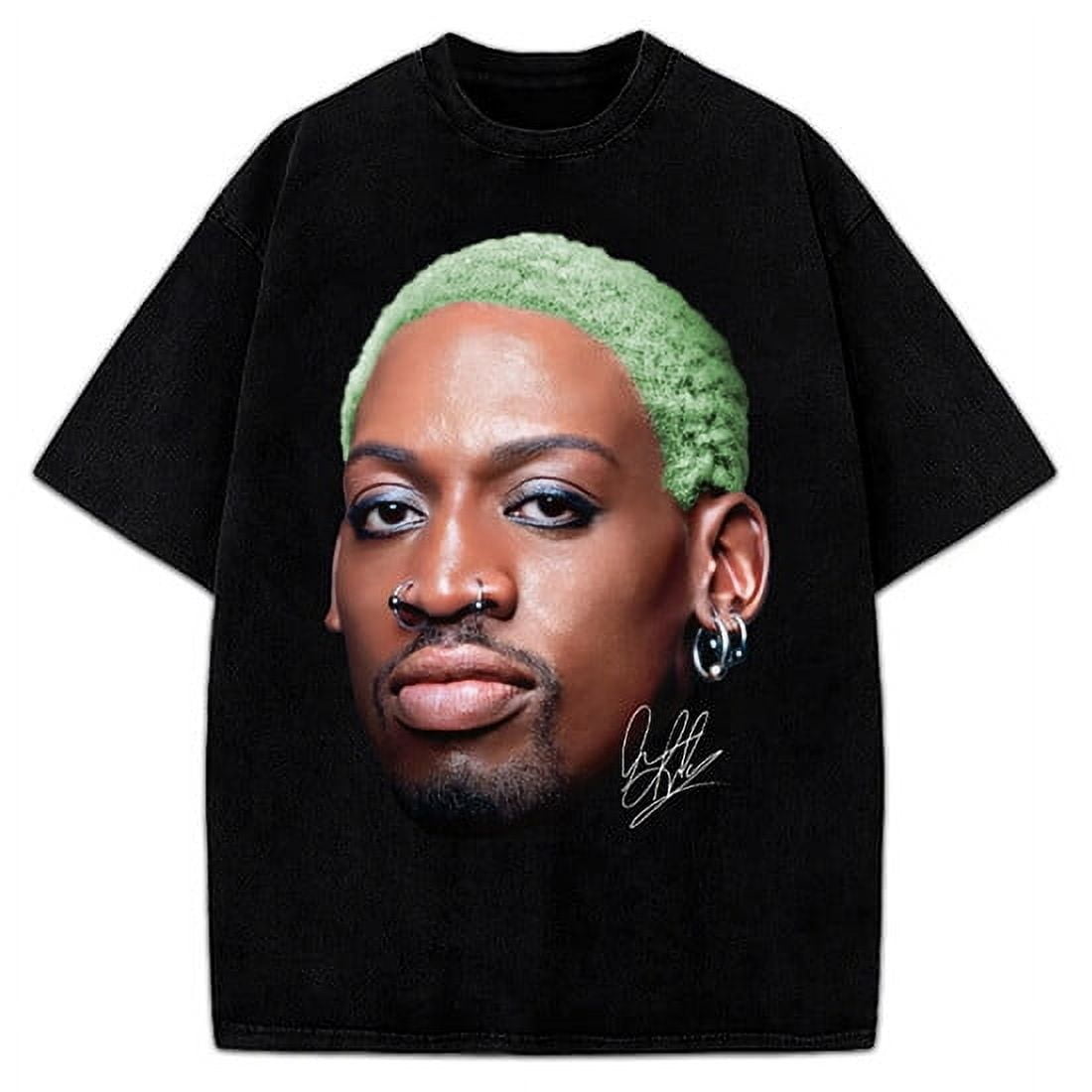 Dennis Rodman Green Hair Rodzilla flamboyant 90's Vintage Design T ...