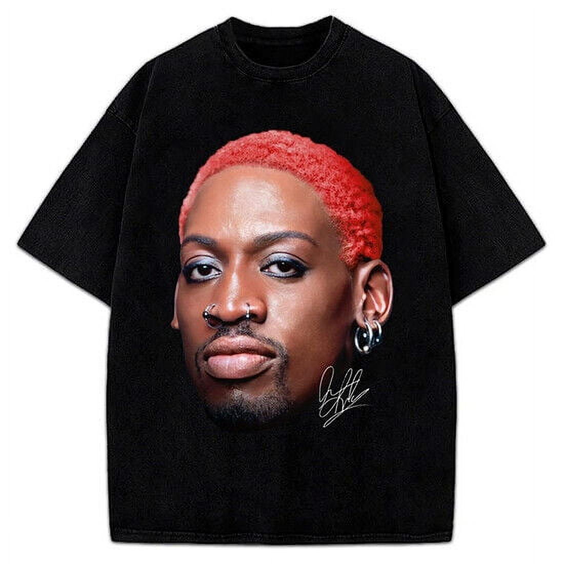 Dennis Rodman Red Hair Rodzilla flamboyant 90's Vintage Design T-Shirt ...