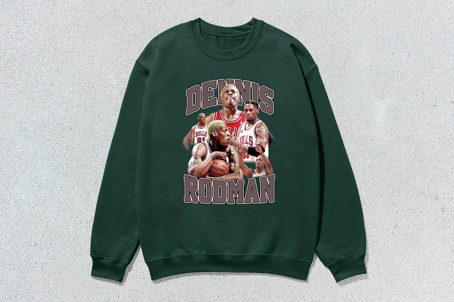 Dennis Rodman Retro Basketball Graphic T-shirt S-XXL, NEW - INSTOCK ...