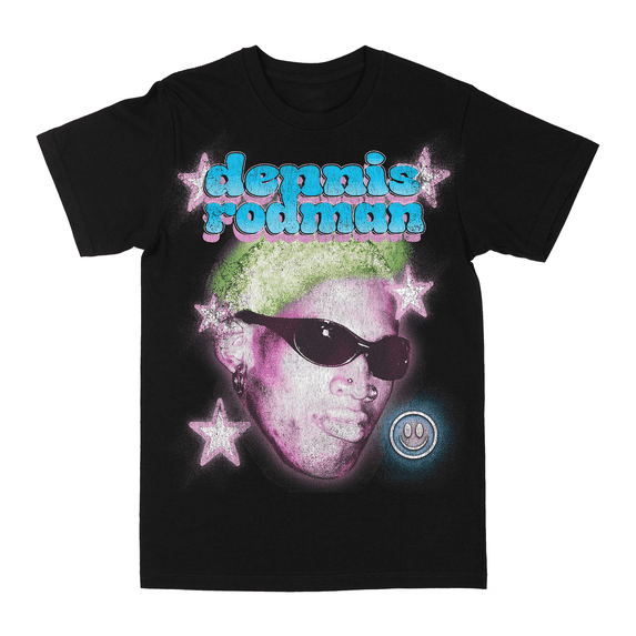 Dennis Rodman Rodman Astro Black T-Shirt - Walmart.com