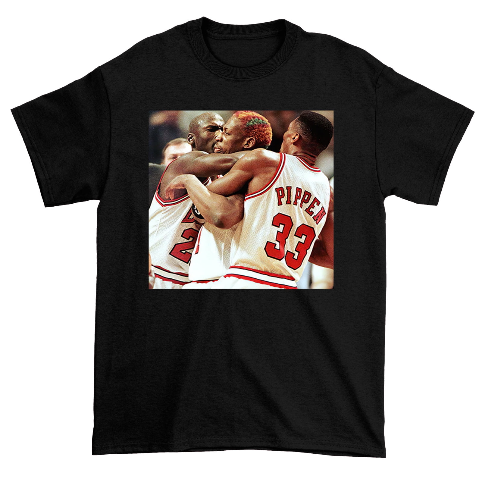 Dennis Rodman Scottie Pippen Men T-shirt Black Unisex Tee All Sizes JJ4098 - Walmart.com