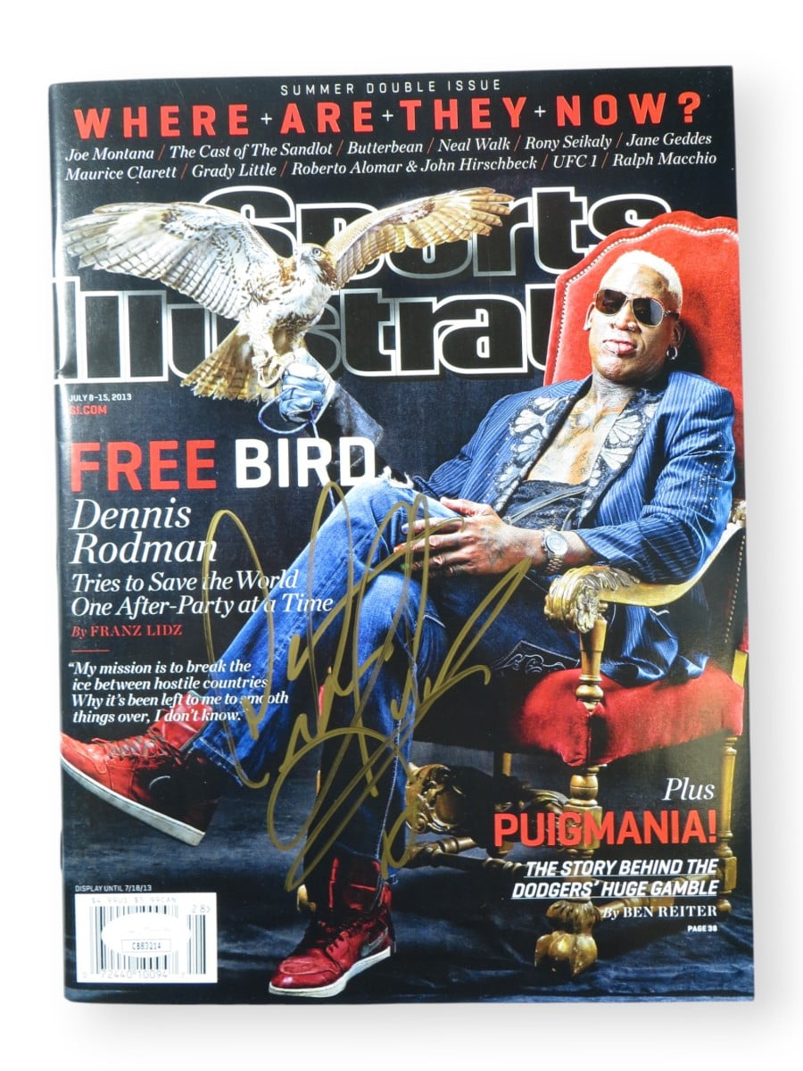 Dennis Rodman Signed Autographed Magazine Sports Illustrated 2013 JSA ...