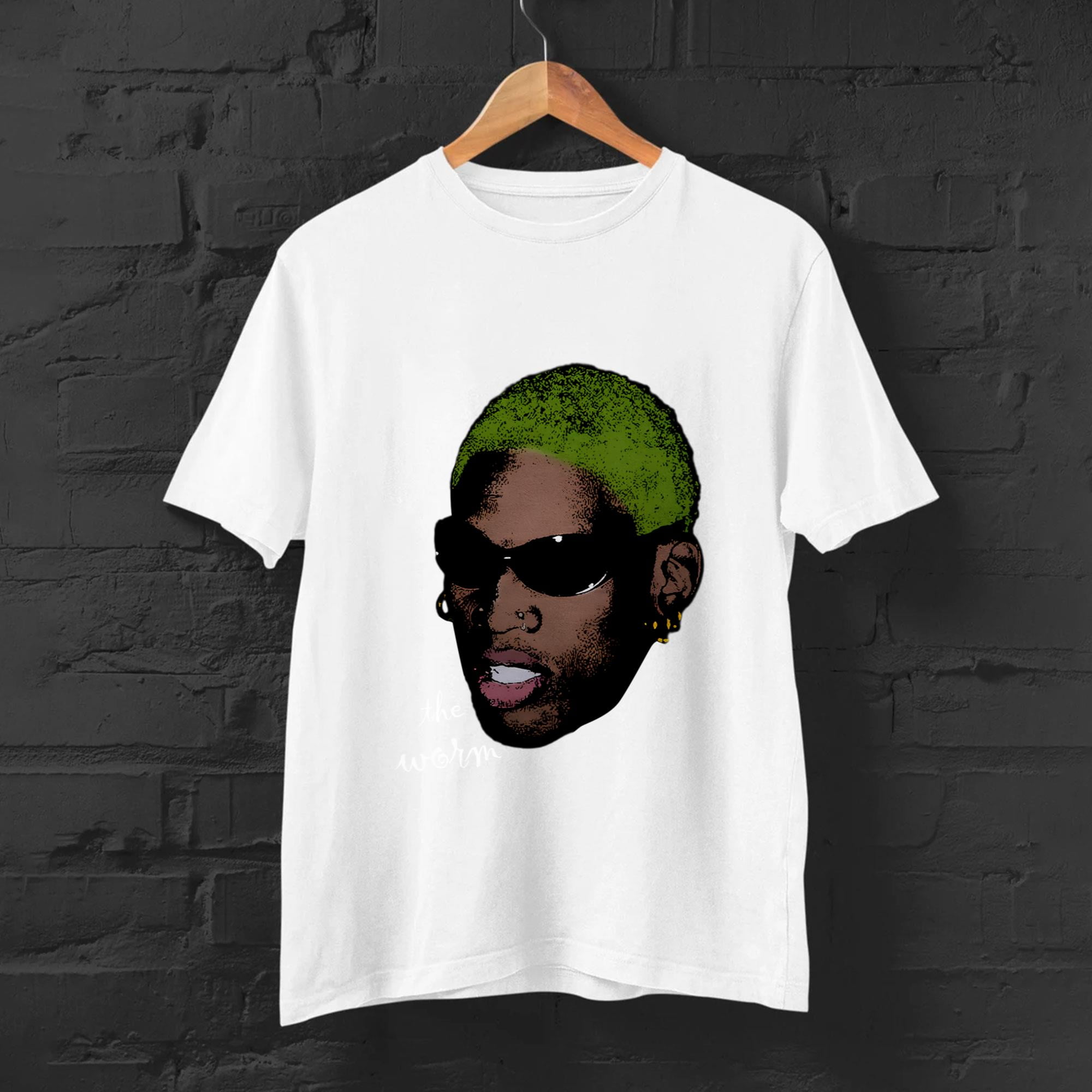 Dennis Rodman T-Shirt - 90s Graphic T-Shirt - The Worm Rodzilla T-Shirt ...