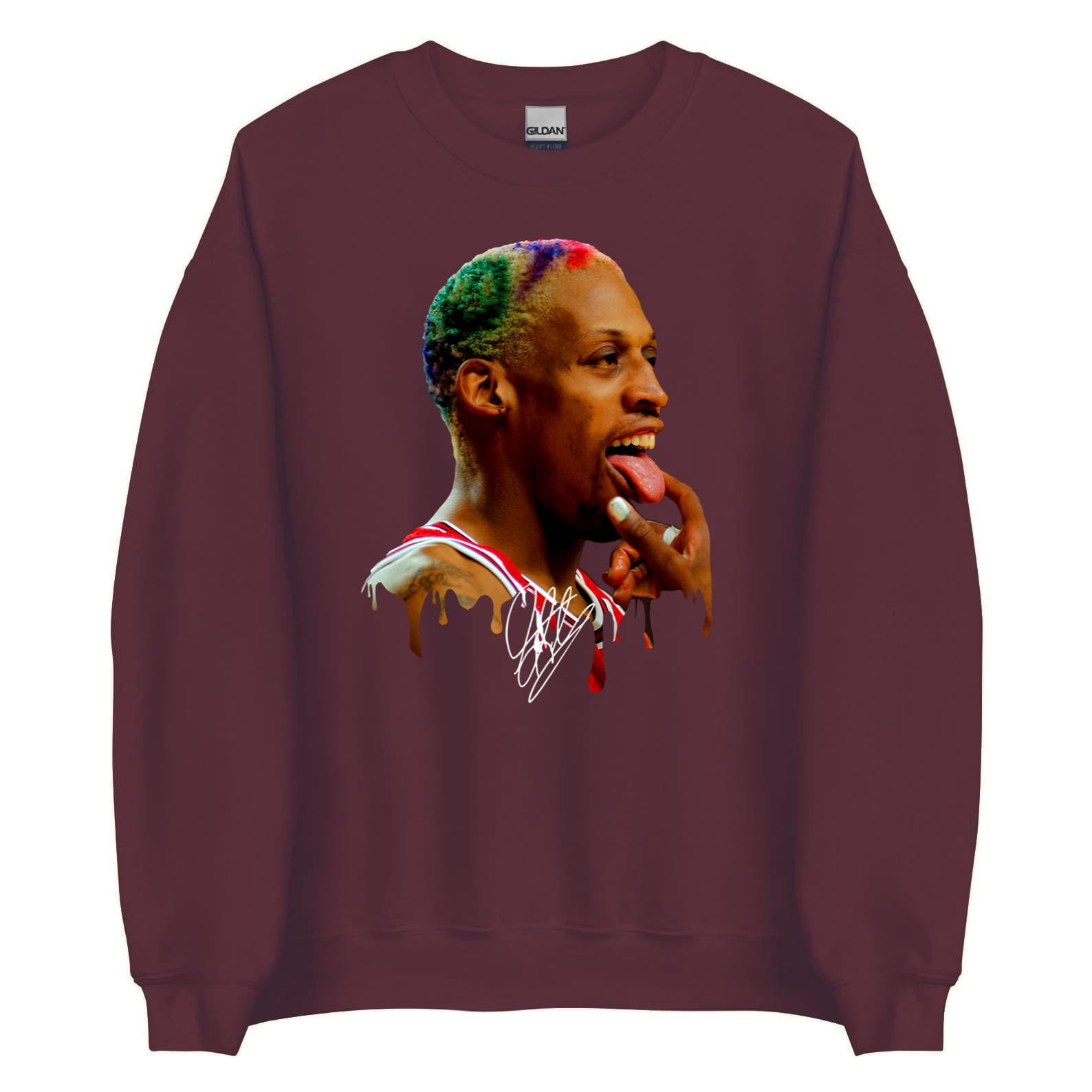 Dennis Rodman Tongue Out Rodzilla Hollywood 90's Vintage Design T-Shirt ...