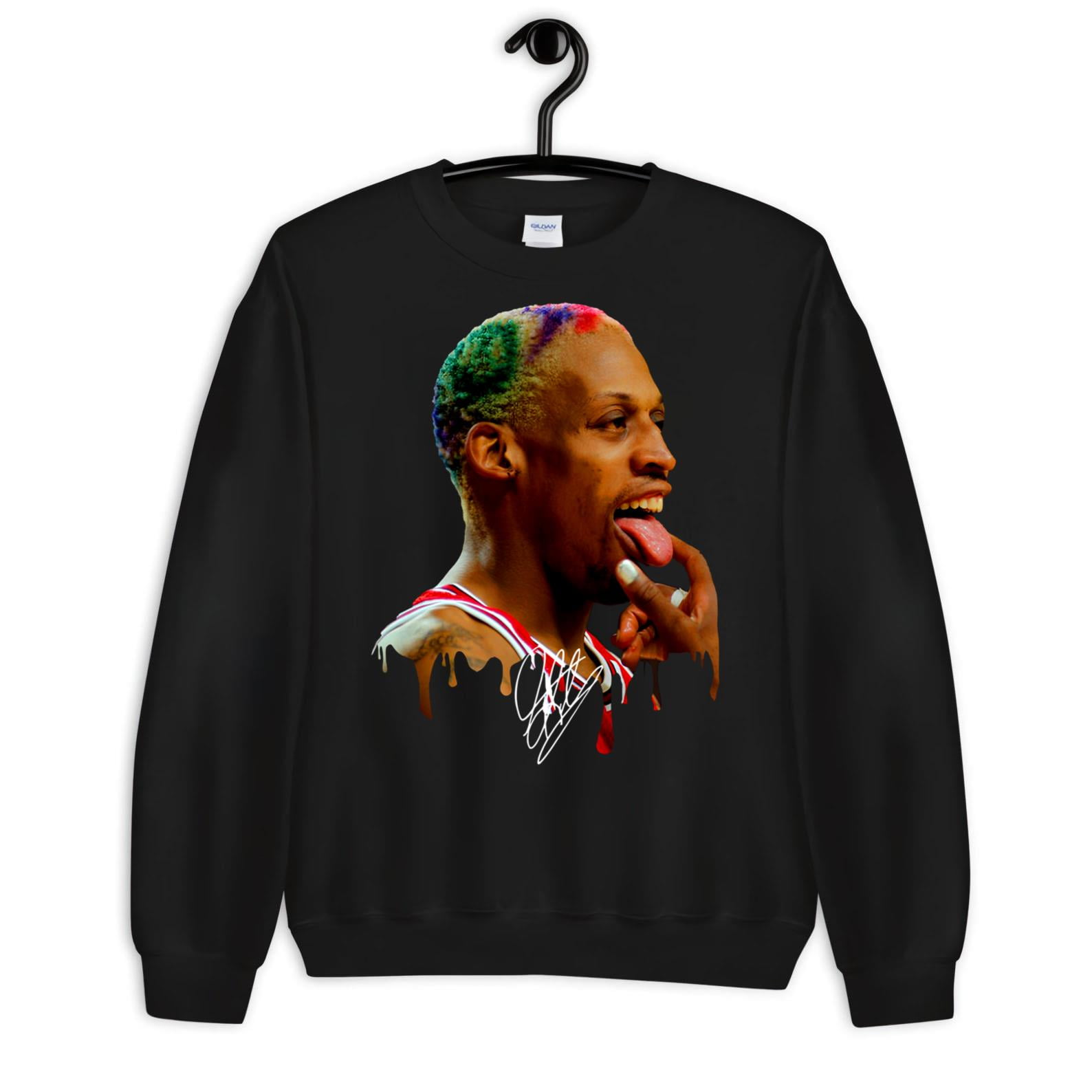 Dennis Rodman Tongue Out Rodzilla Hollywood 90's Vintage Design T-Shirt ...