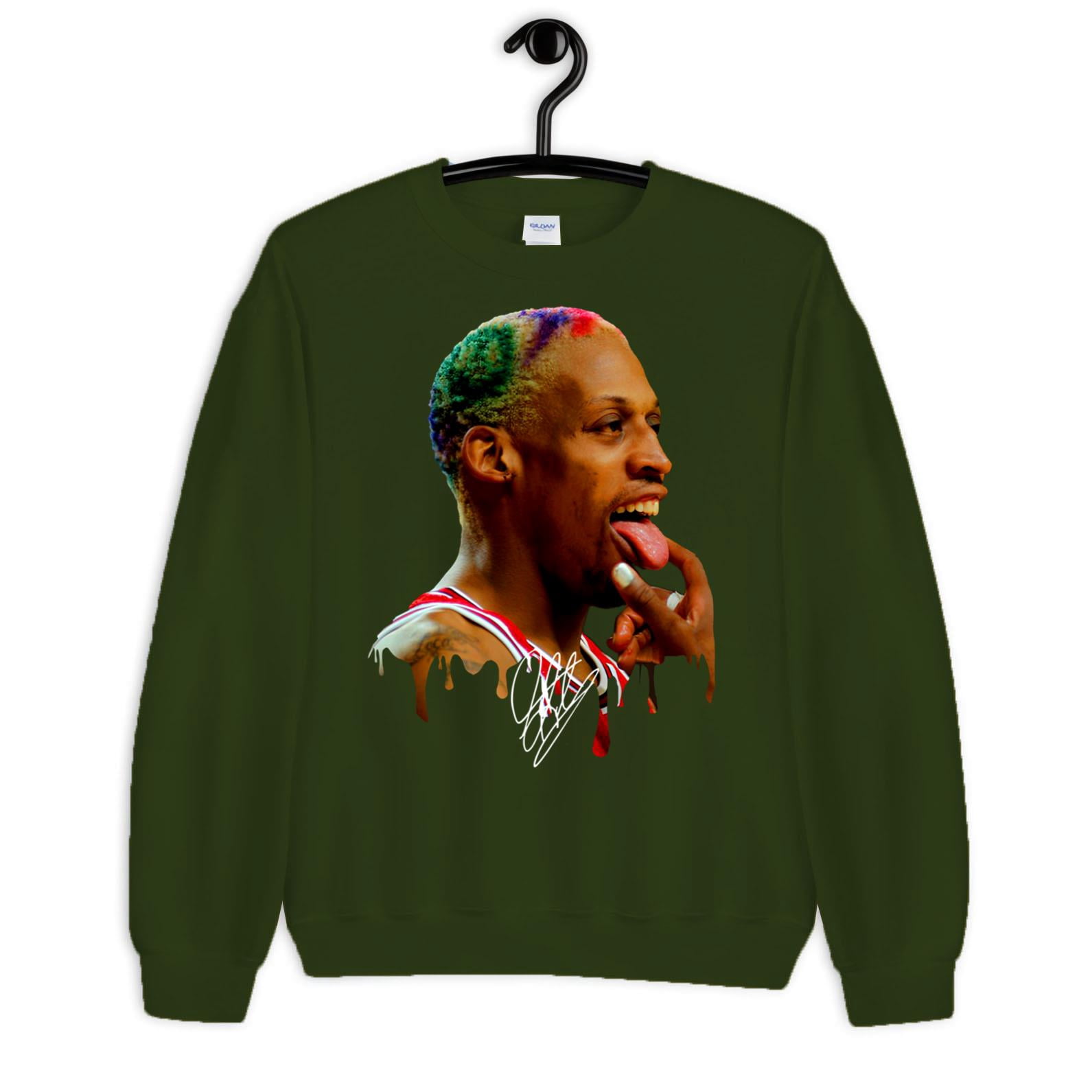 Dennis Rodman Tongue Out Rodzilla Hollywood 90's Vintage Design T-Shirt ...