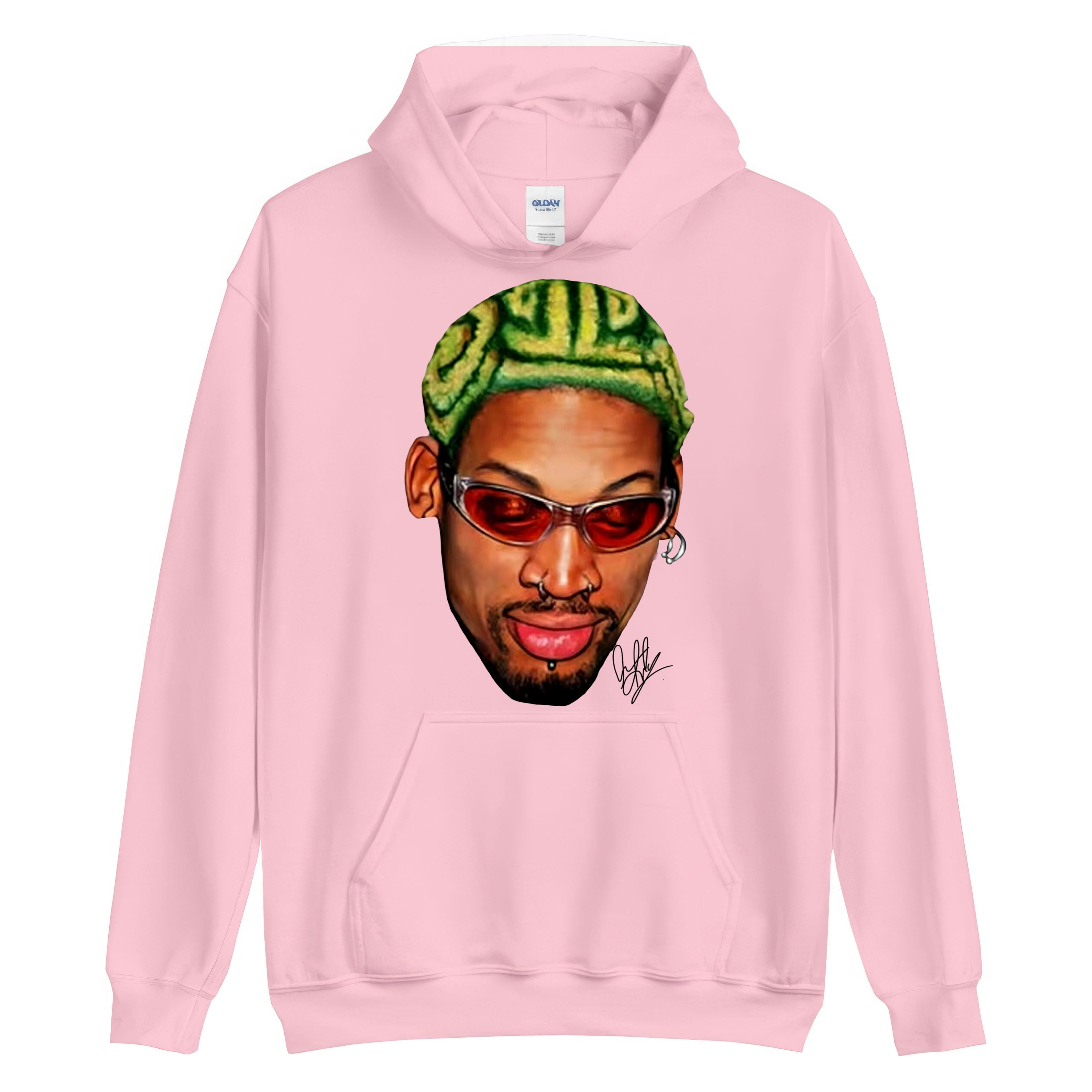 Dennis Rodman Zig Zag Green Hair Rodzilla Hollywood 90's Vintage Design ...