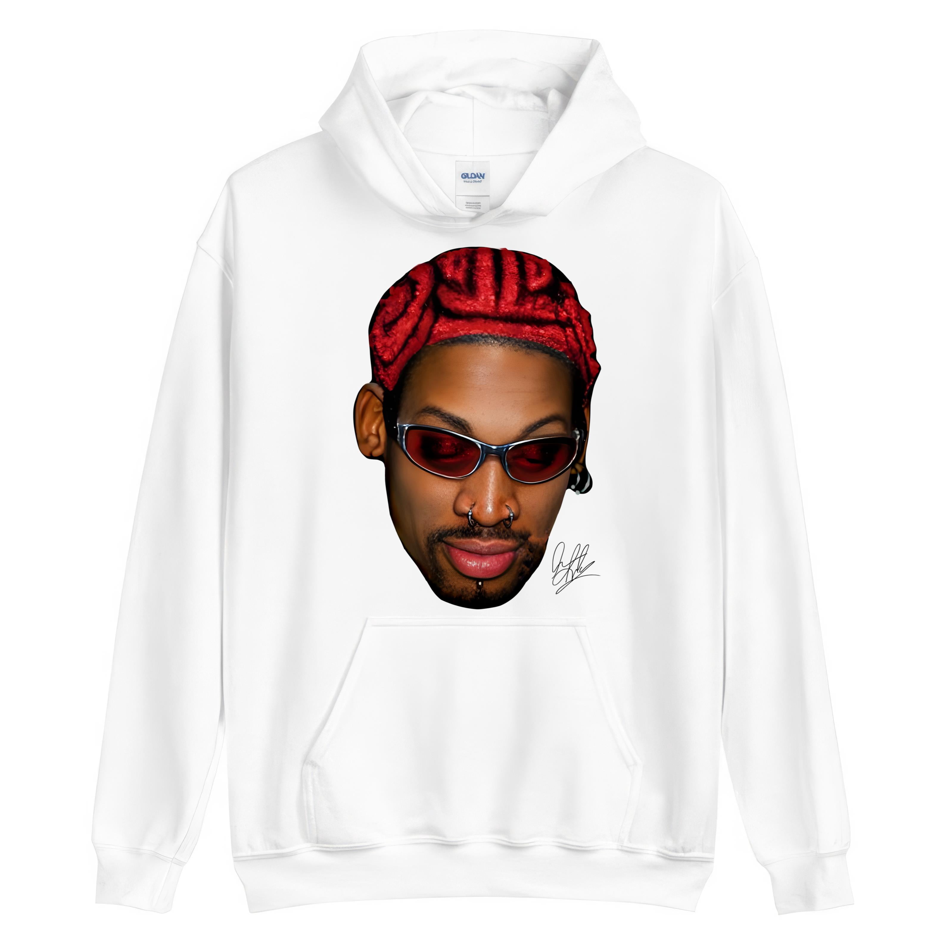 Dennis Rodman Zig Zag Red Hair Hollywood 90's Vintage Design T-Shirt ...