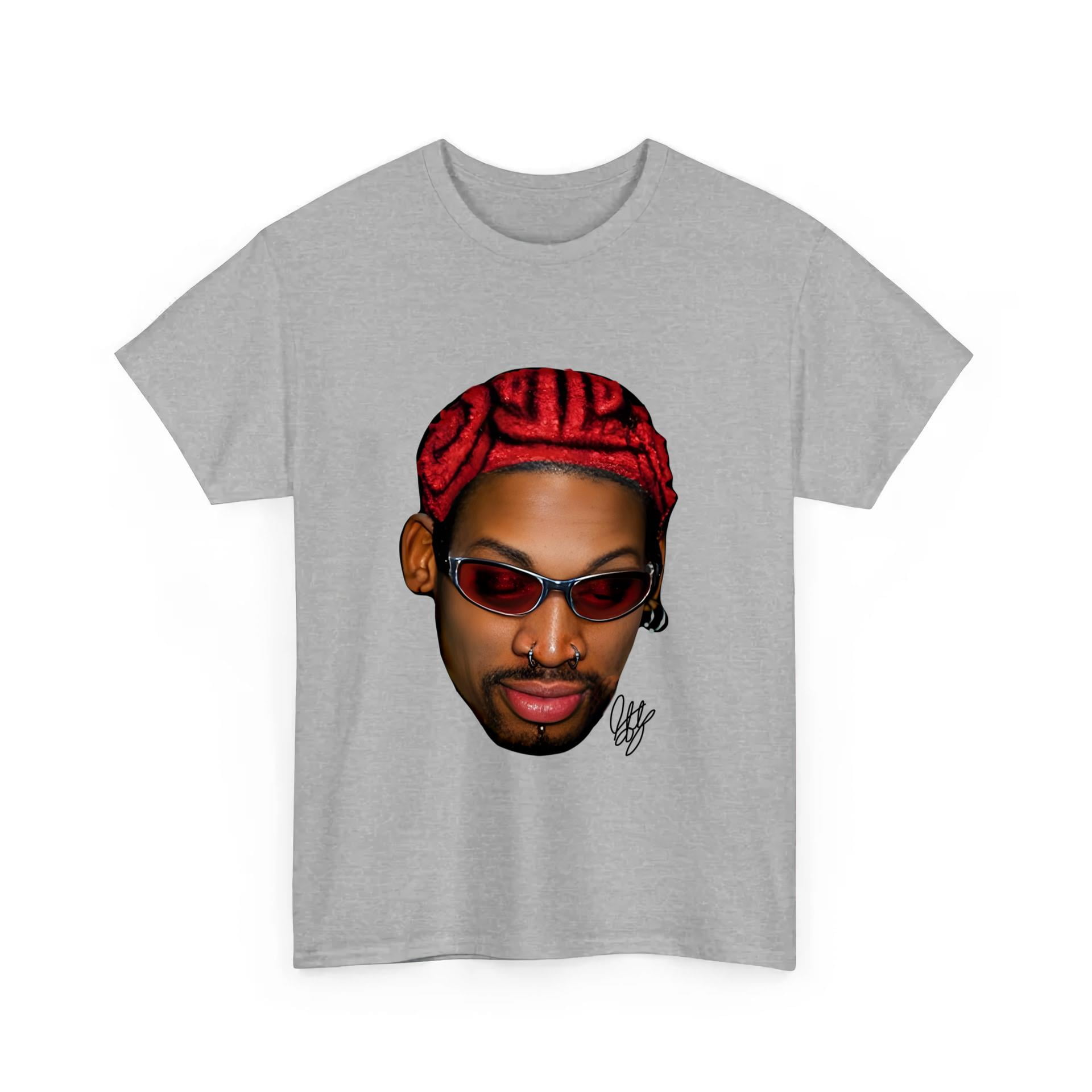 Dennis Rodman Zig Zag Red Hair Rodzilla Hollywood 90's Vintage Design T ...