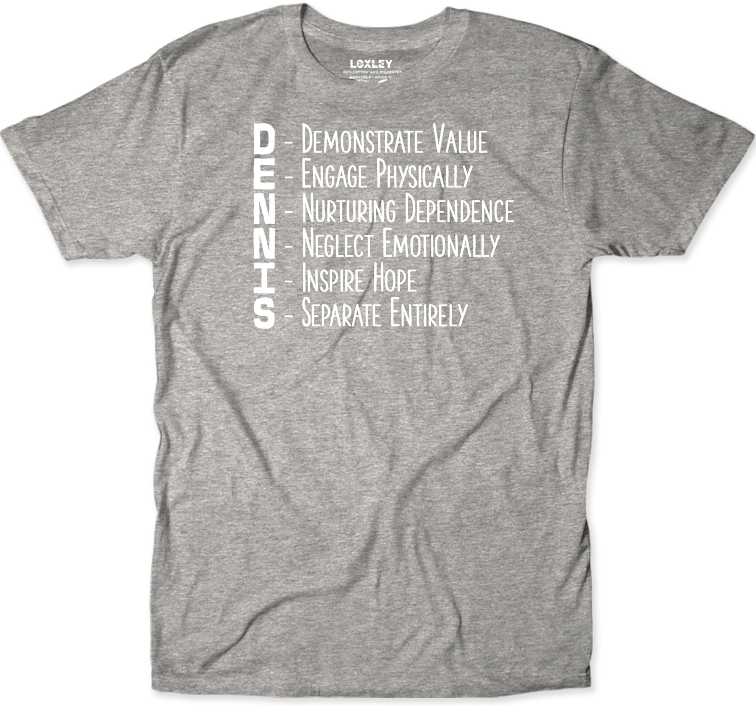 Dennis System Always Sunny Unisex Short Sleeve Softstyle T-Shirt Grey ...