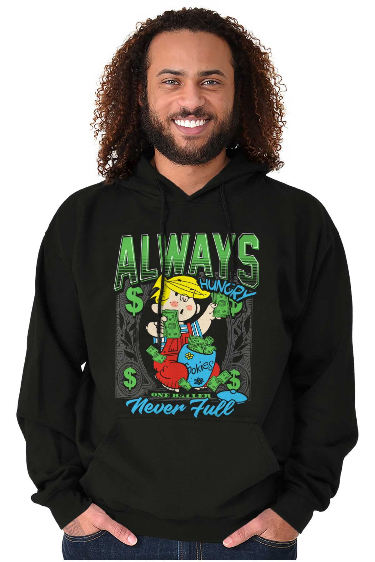 Dennis The Menace Always Hungry Men Big & Tall Graphic Hoodie Brisco ...