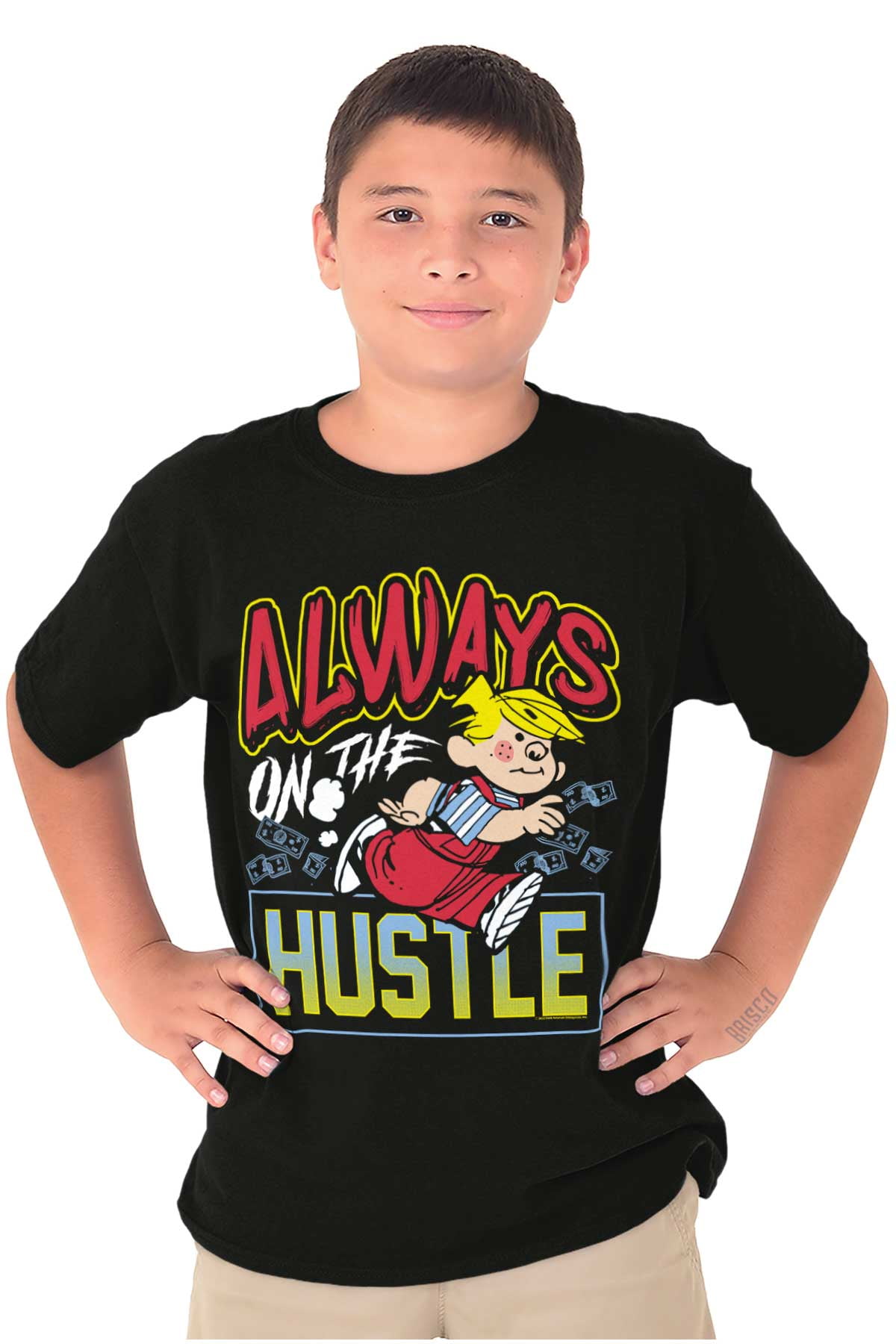 Dennis The Menace Always Hustle Boys Kids T Shirt Tees Tops Teen Brisco ...