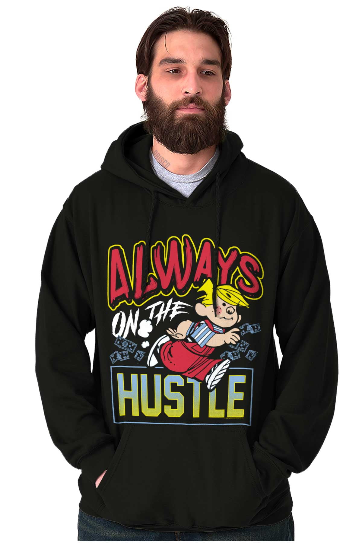 Dennis The Menace Always Hustle Men's Big & Tall Graphic Hoodie Brisco ...