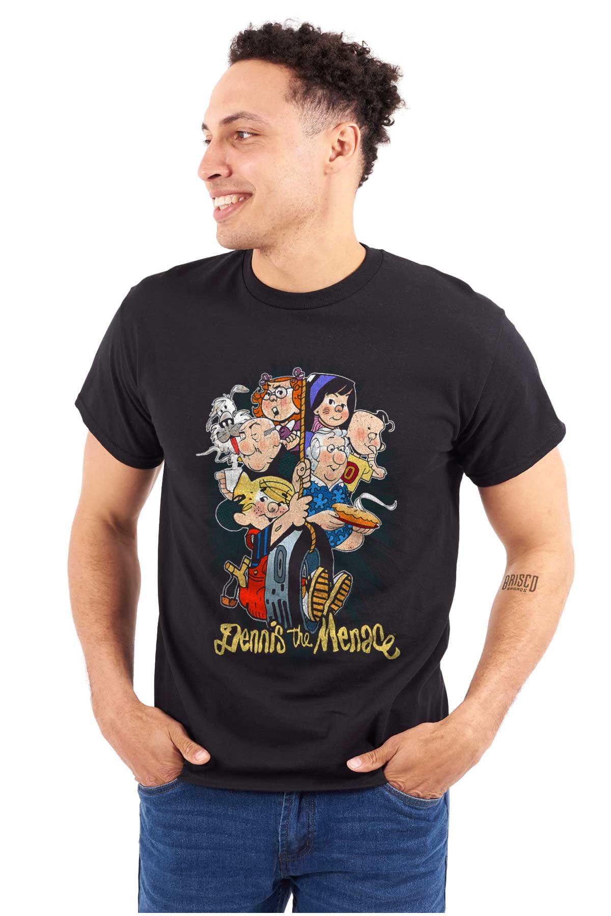 Dennis The Menace Cartoon Characters Men's Graphic T Shirt Tees Brisco ...