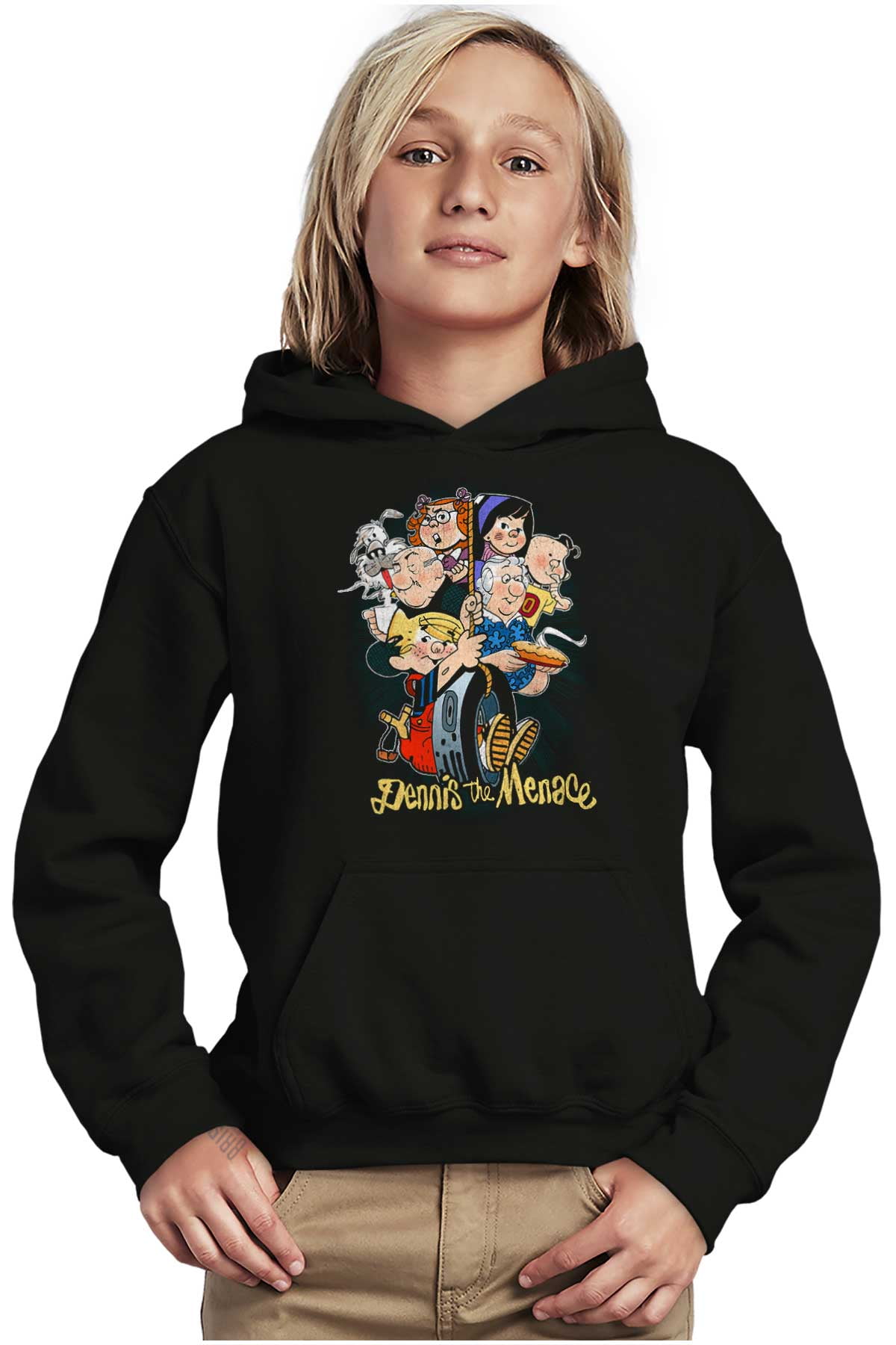 Dennis The Menace Cartoon Characters Youth Hoodie Boy Girl Teen Brisco ...