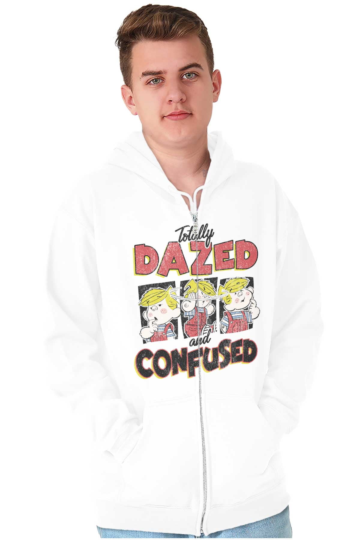Dennis The Menace Dazed and Confused Zip Up Hoodie Men's Women's Brisco ...