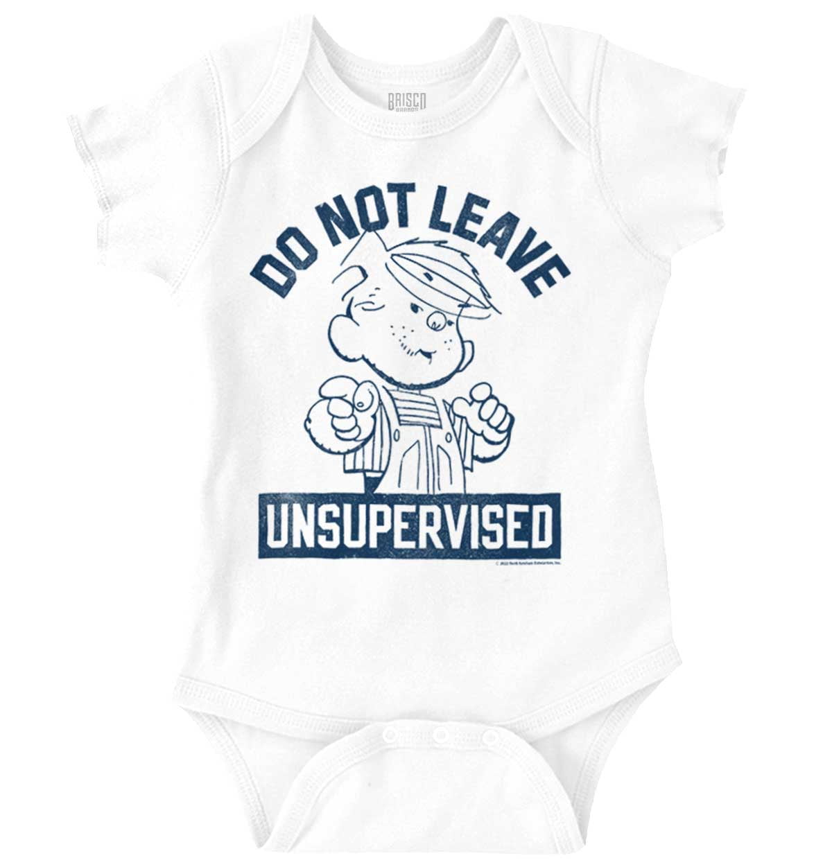 Dennis The Menace Is Unsupervised Bodysuit Jumper Boys Infant Baby ...