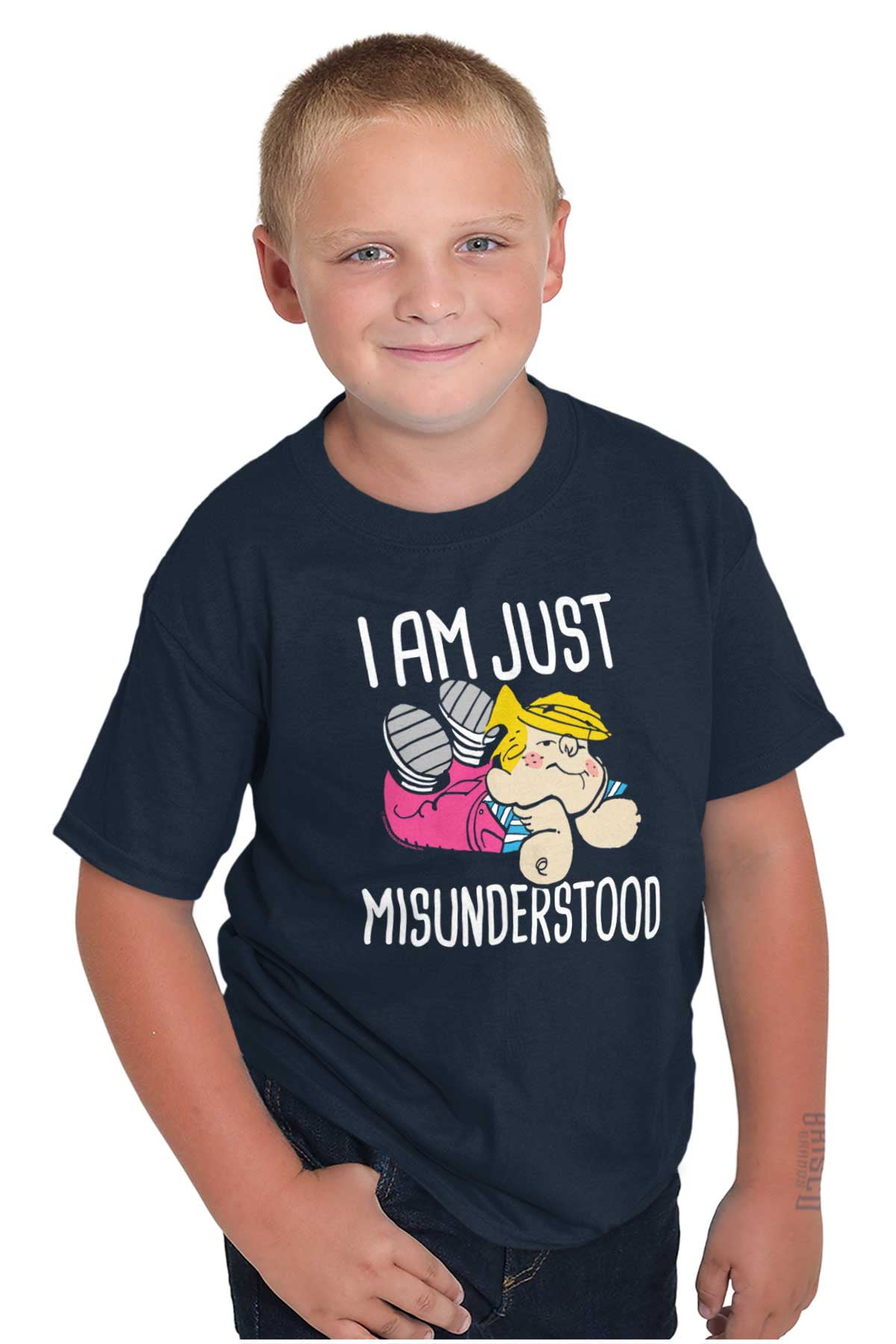 Dennis The Menace Just Misunderstood Crewneck T Shirts Boy Girl Teen ...
