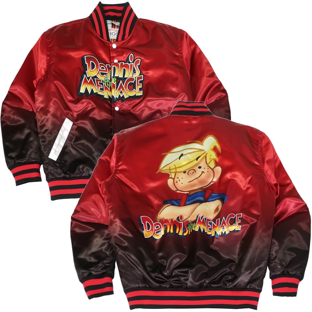 Dennis The Menace Men's Headgear Classics Gradient Satin Jacket (Medium ...
