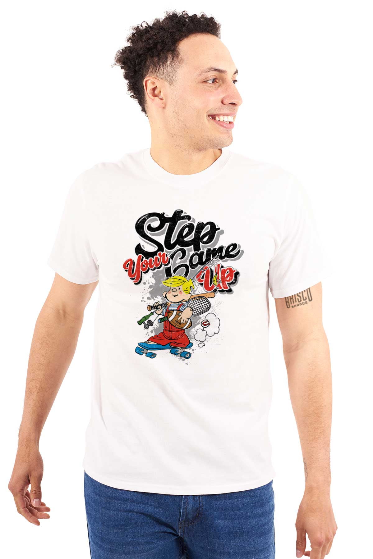 Dennis The Menace Step Your Game Up Men Big & Tall Graphic Tee Brisco ...