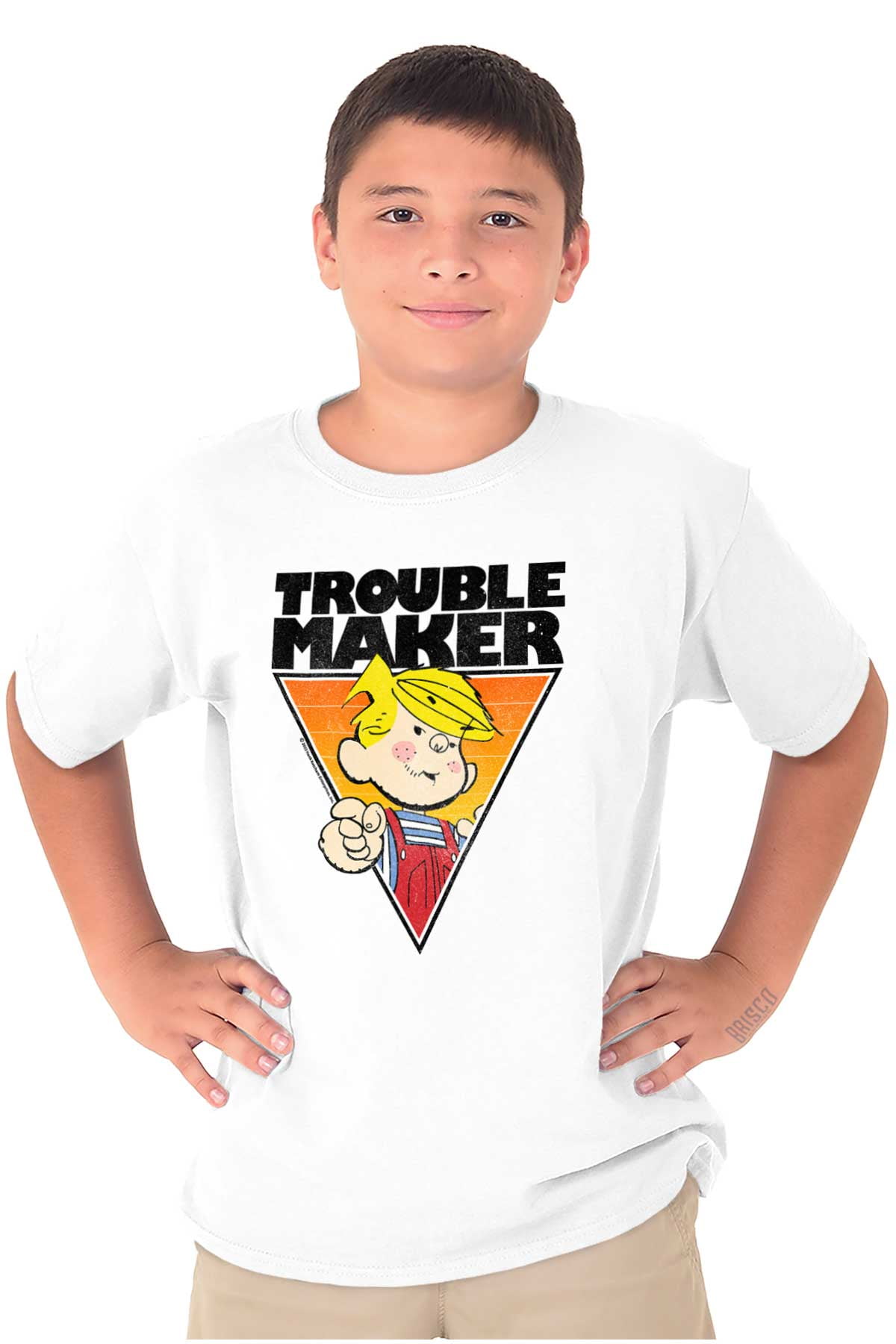Dennis The Menace Trouble Maker Crewneck T Shirts Boy Girl Teen Brisco ...