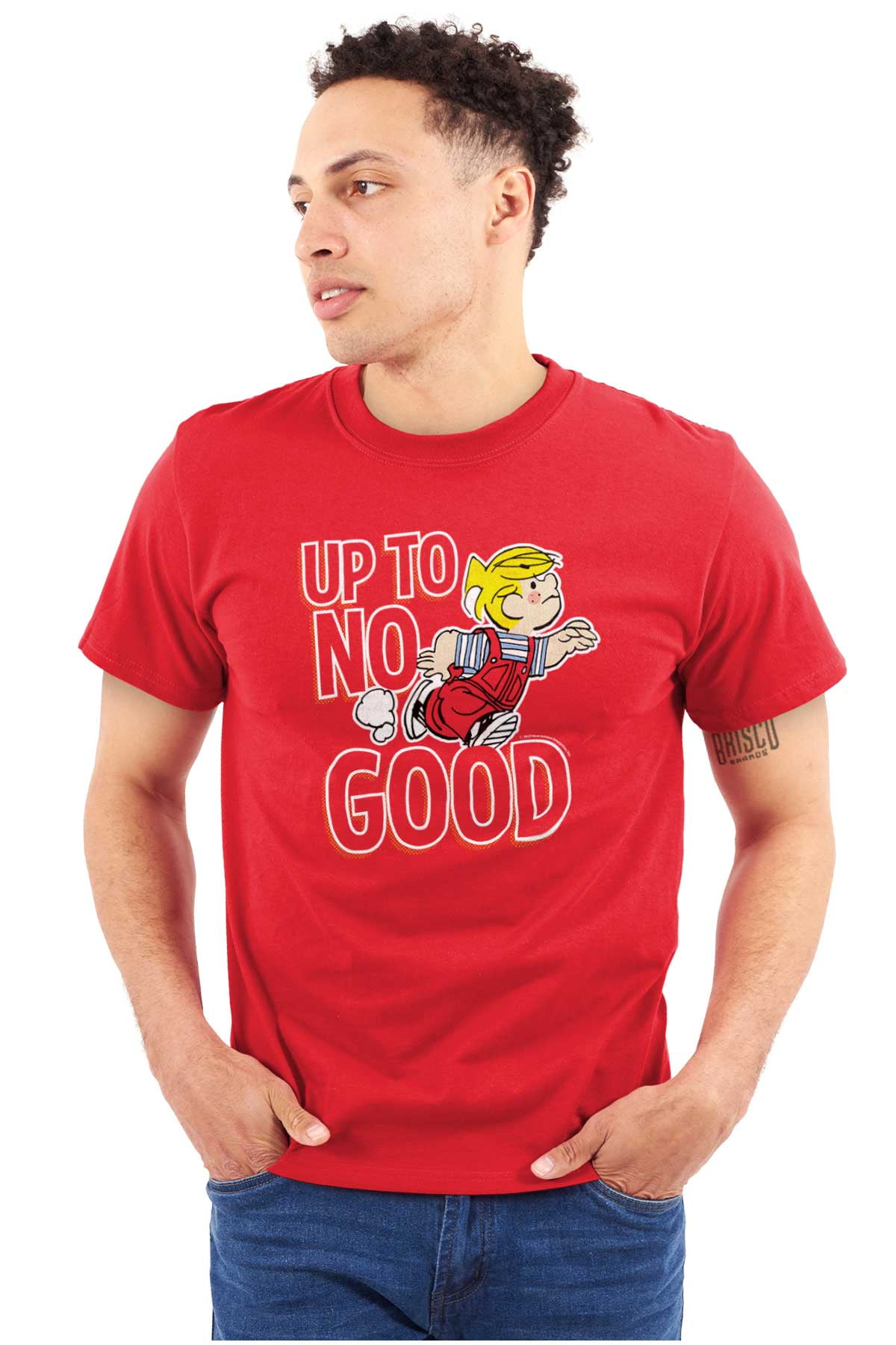 Dennis The Menace Up To No Good Men's Big & Tall Crewneck Graphic Tee ...