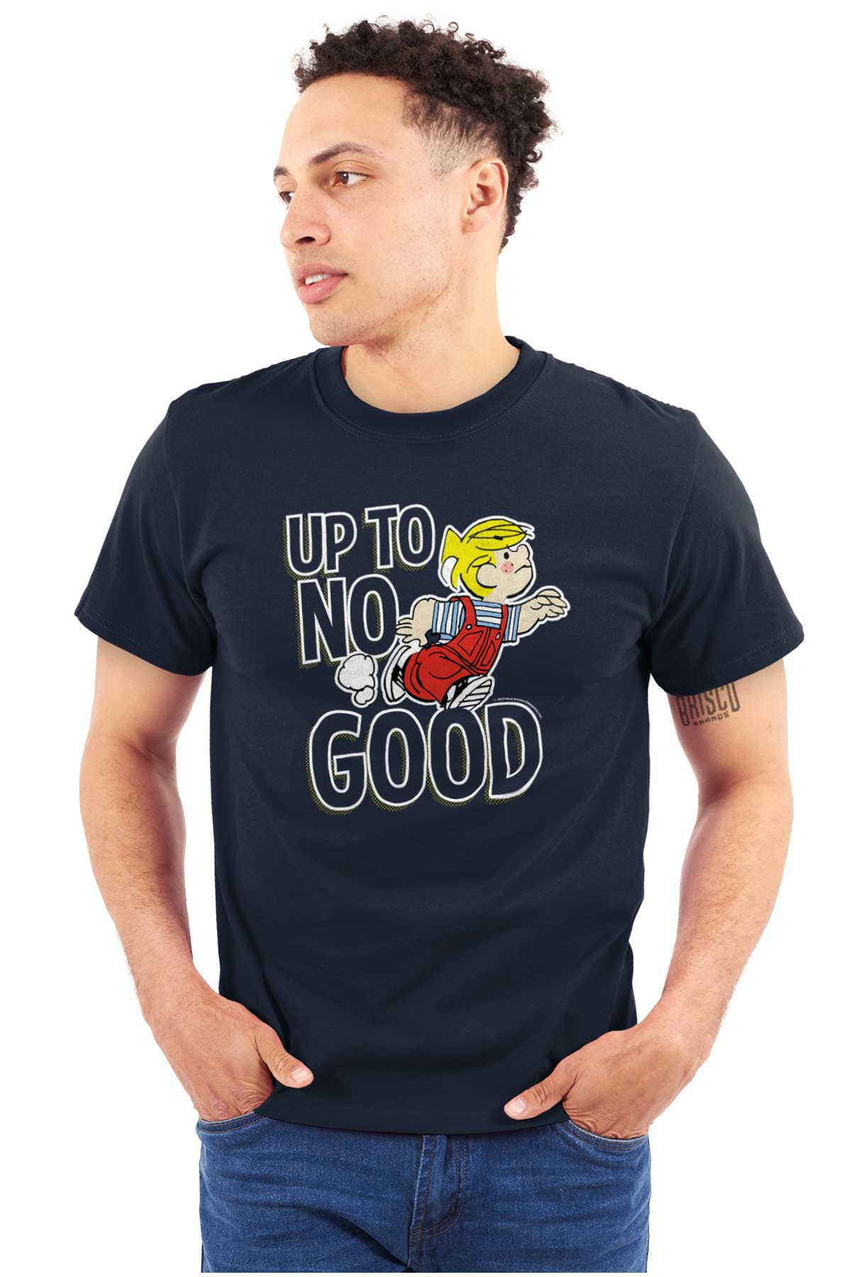 Dennis The Menace Up To No Good Men's Big & Tall Crewneck Graphic Tee ...