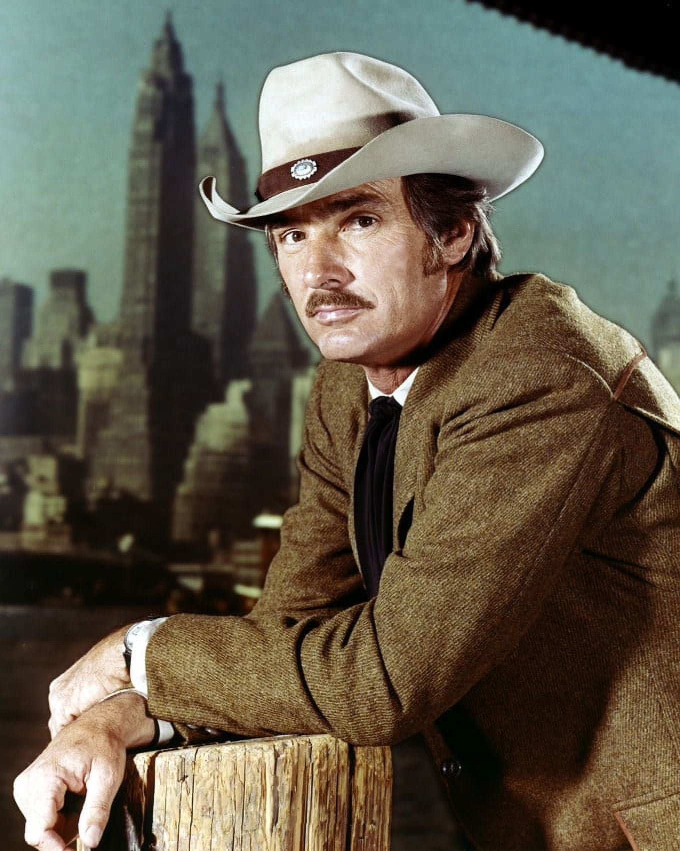 Dennis Weaver As Sam Mccloud Against New York Skyline 24x36 Classic Hollywood Poster - Walmart.com