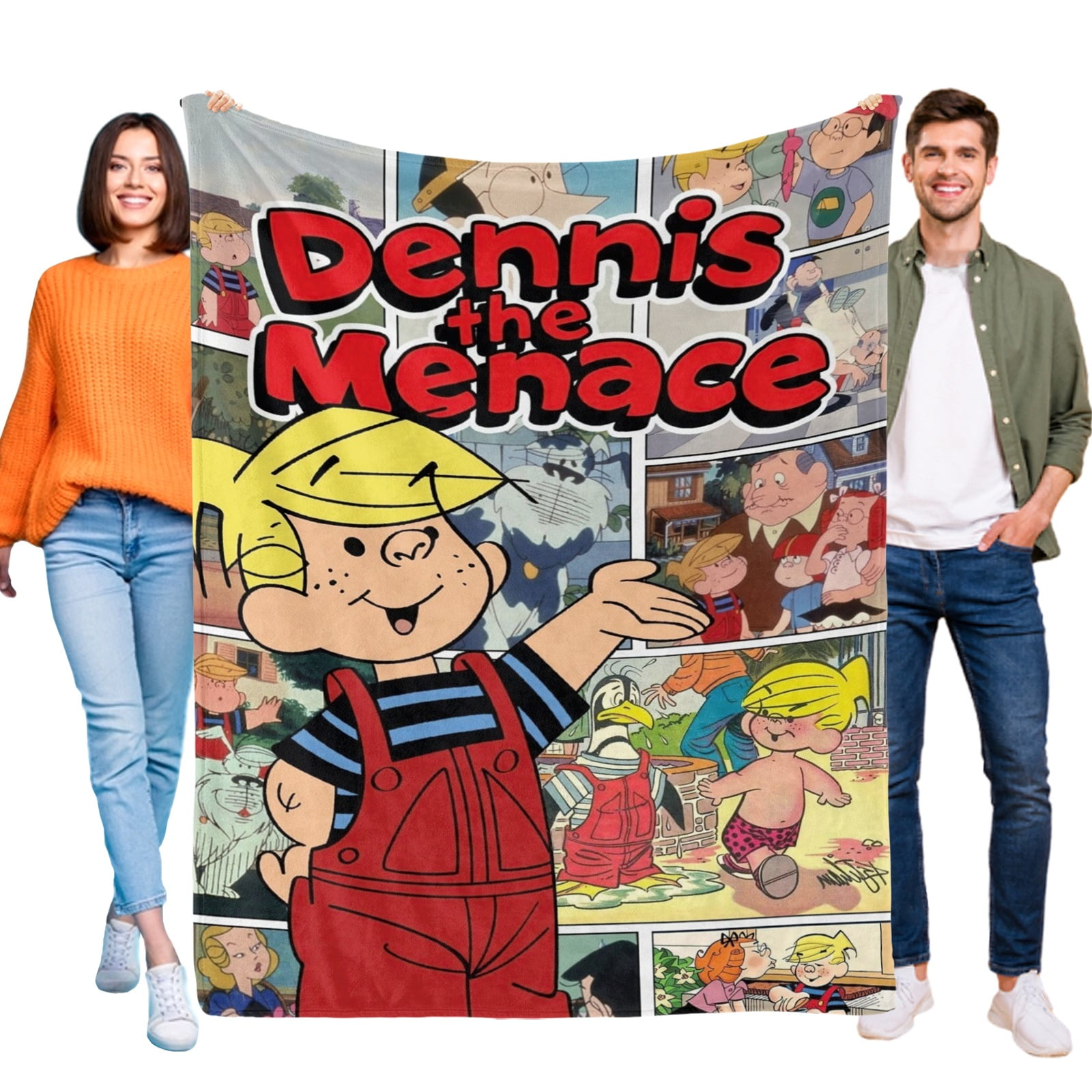 Dennis the Menace Throw Blanket Gifts for Fans Lover Girls Boys Women Present Hoodie Him Bed 30 ...