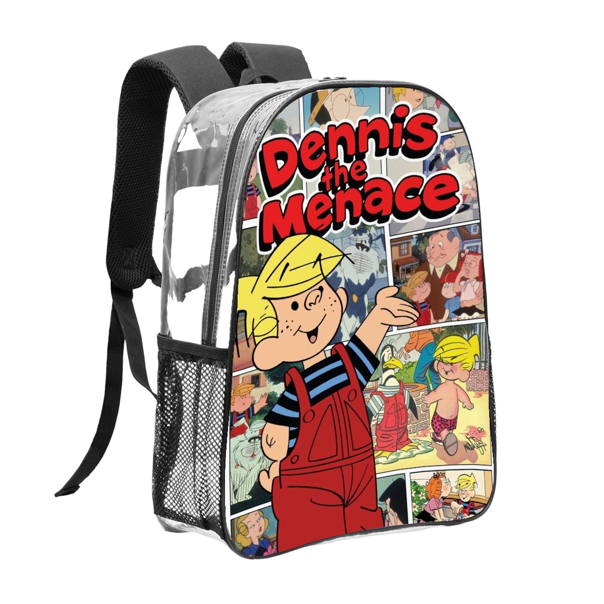 Dennis the Menace-theme Clear Backpack Heavy Duty Transparent Bag See ...