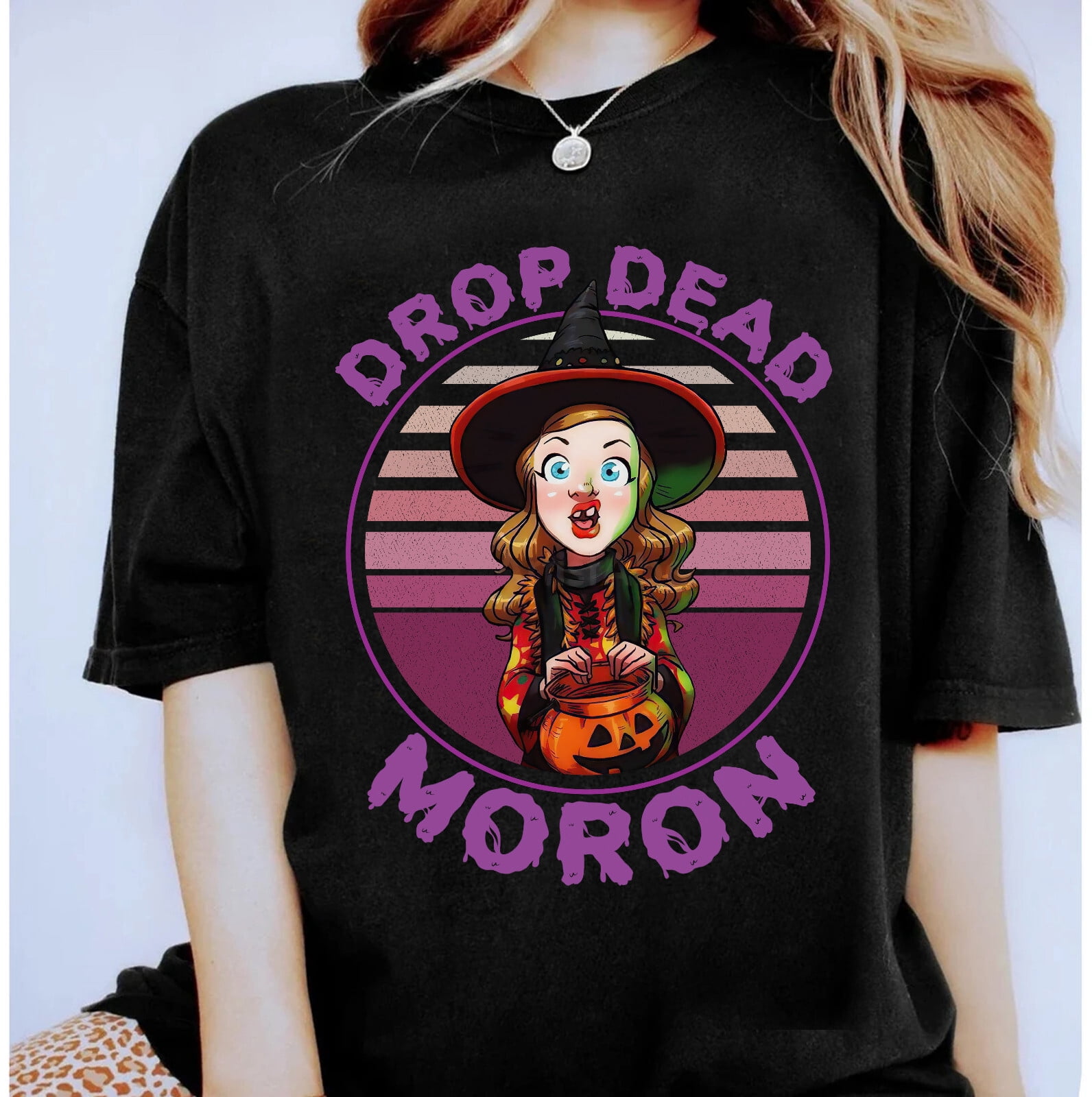 Dennison Hocus Pocus Drop Dead Moron Halloween Unisex Shirt 800466 ...