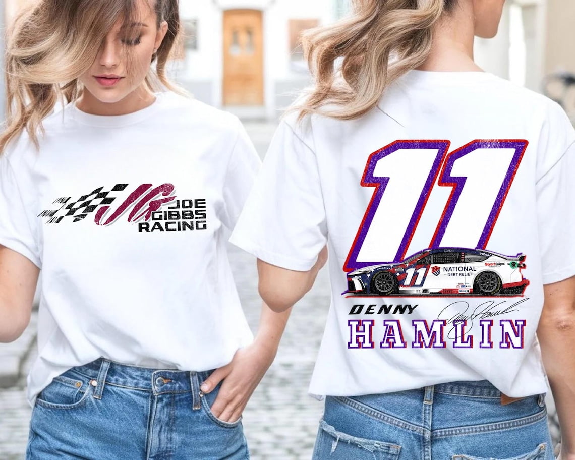 Denny Hamlin #11 Pullover T-Shirt, Vintage Racing Memorabilia, Retro ...