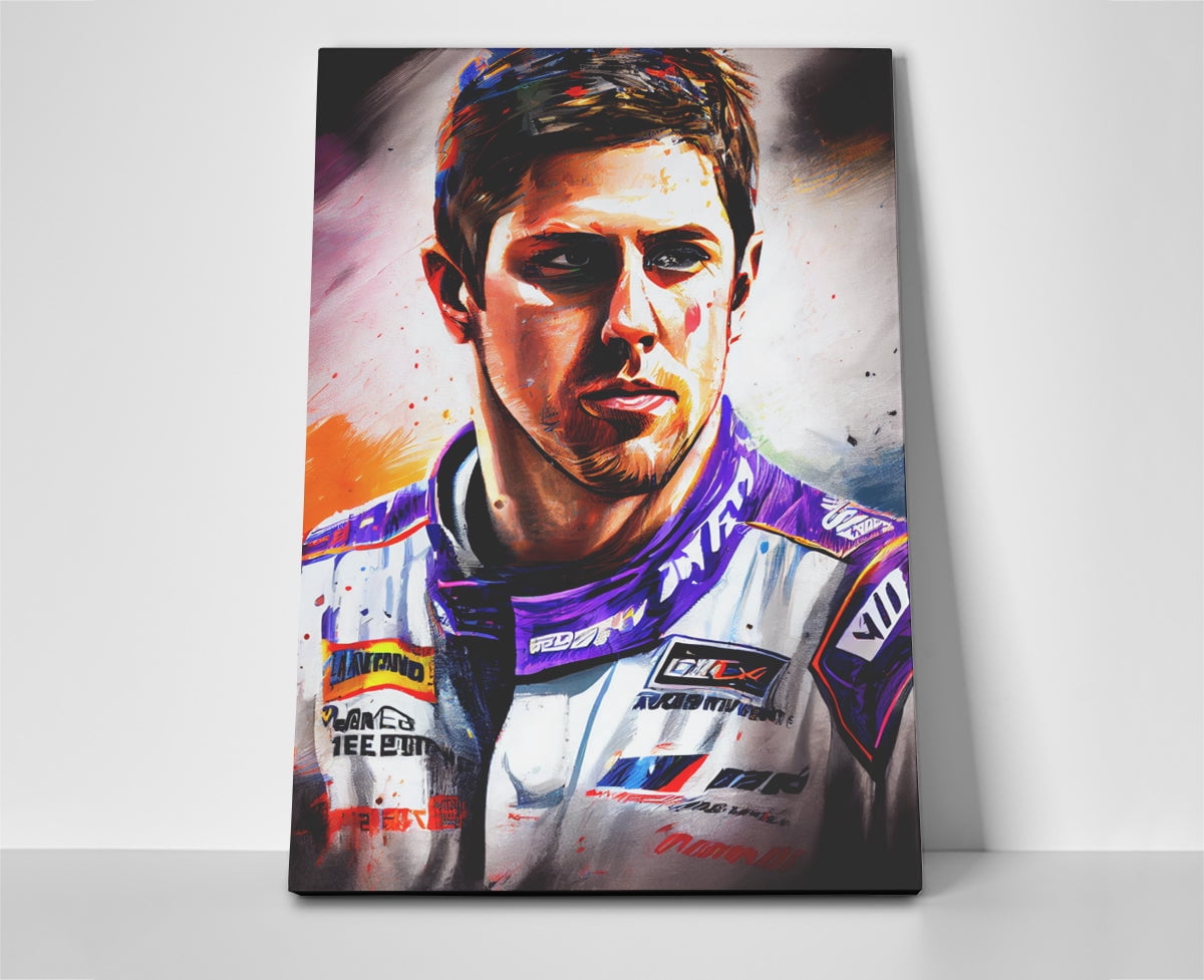 Denny Hamlin Nascar Poster or Wrapped Canvas - Walmart.com