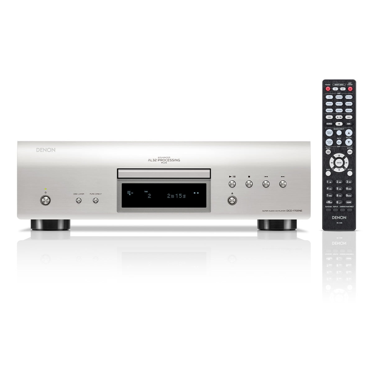 Denon DCD-1700NE CD/SACD Player with Advanced AL32 Processing Plus (Silver) - Walmart.com