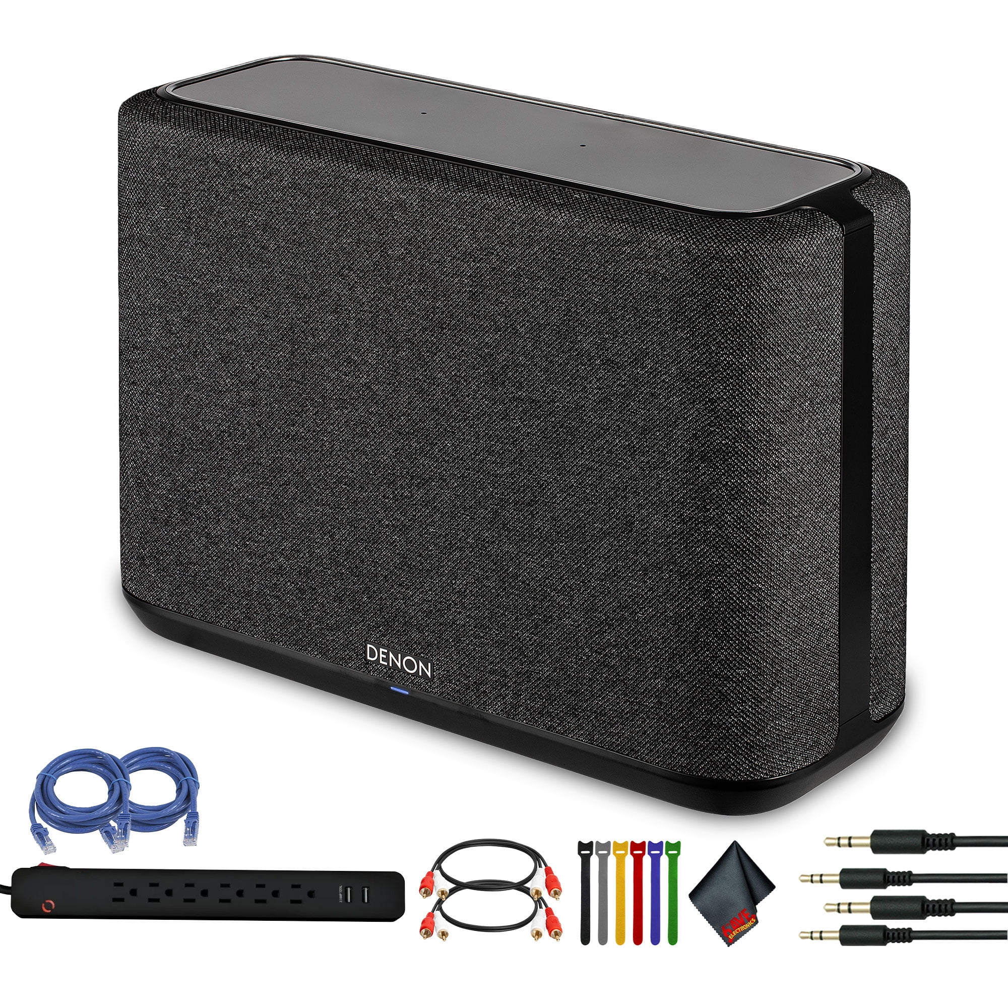 Denon Home 250 Wireless Speaker Bundle Including: Surge Protector, 2x ...