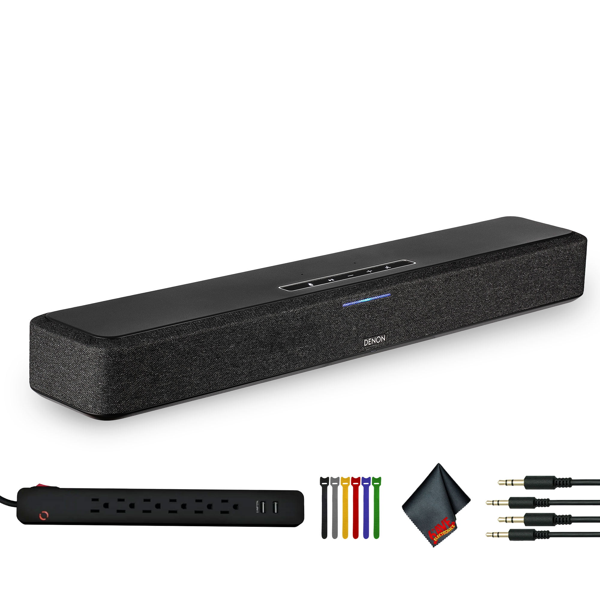 Denon Home Sound Bar SB550 Virtual 4-Channel Network Soundbar Bundle ...