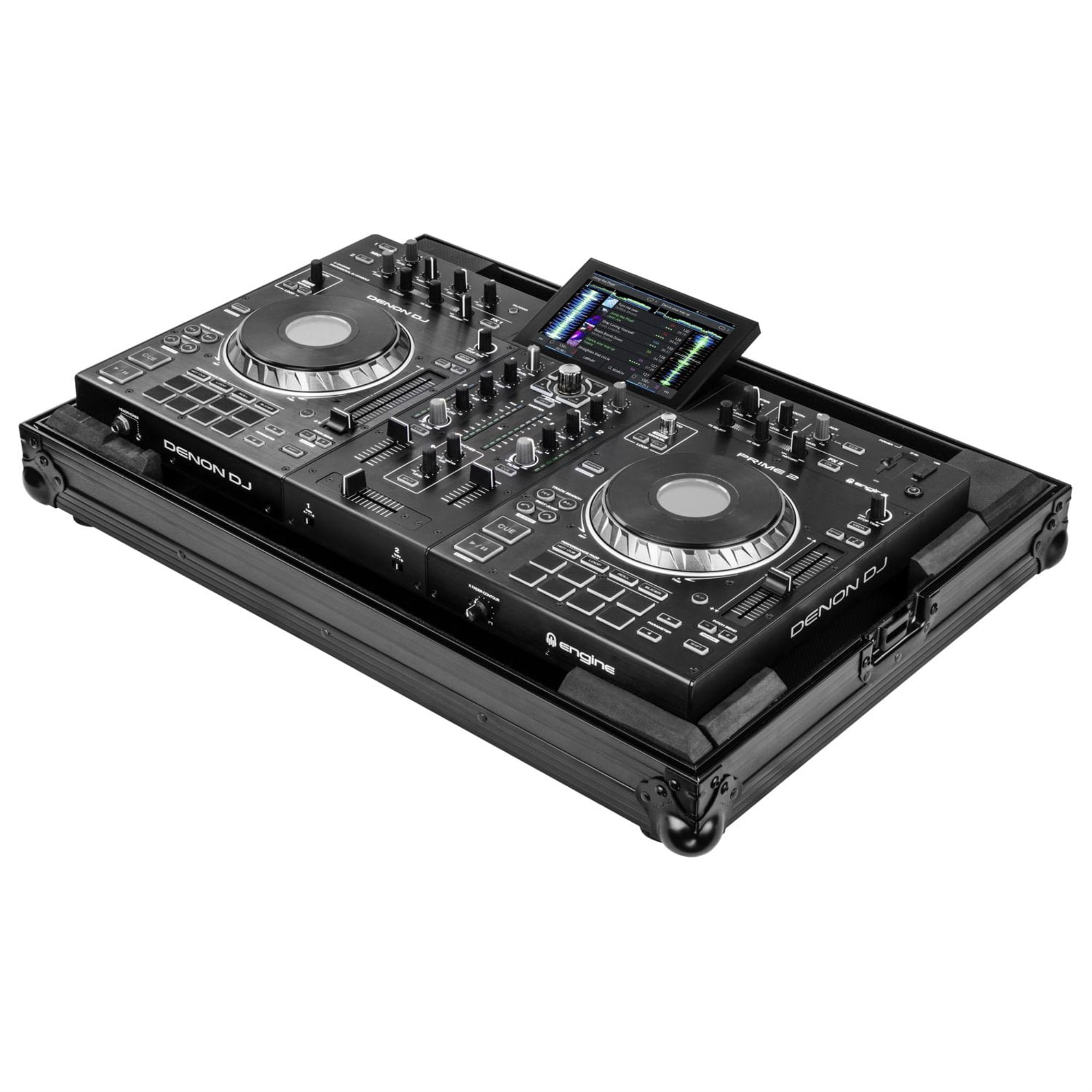 Denon Prime 2 DJ Controller with Low Profile Case, Black Label ...